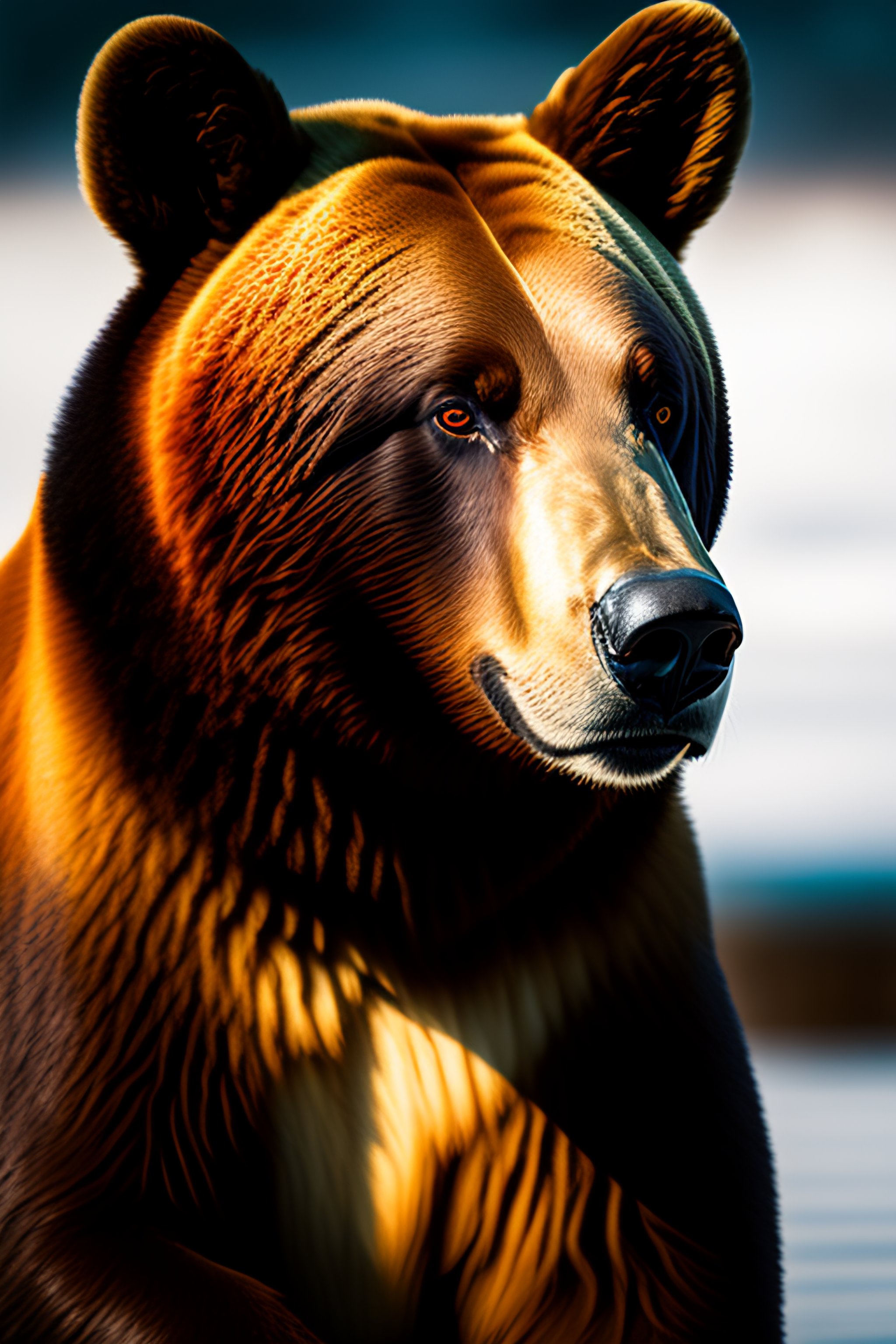 Lexica - Portrait of a bear, sigma 85mm Lens F/1.4, award winning ...