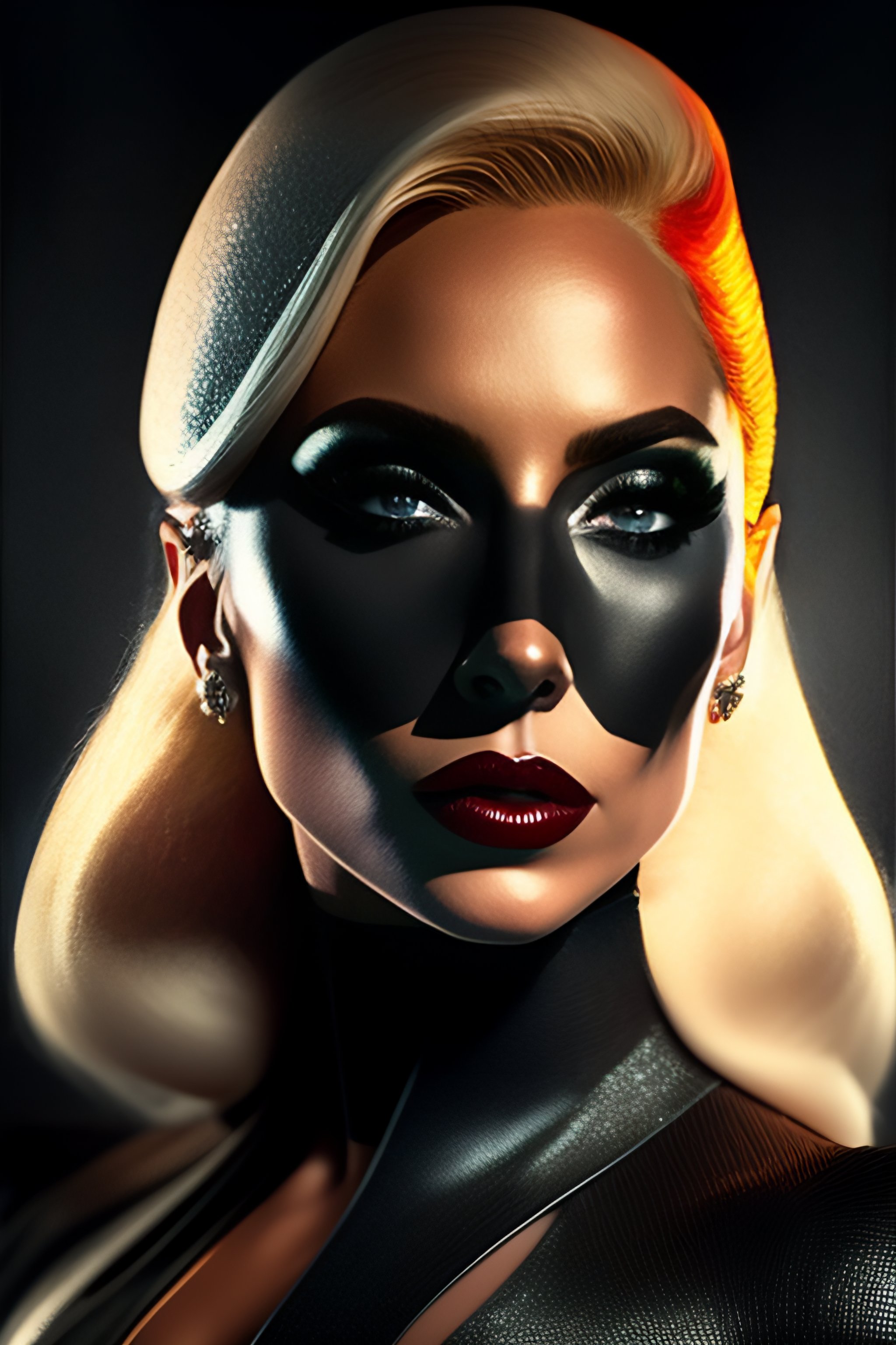 Lexica - Photograph of Lady gaga as black widow, realistic