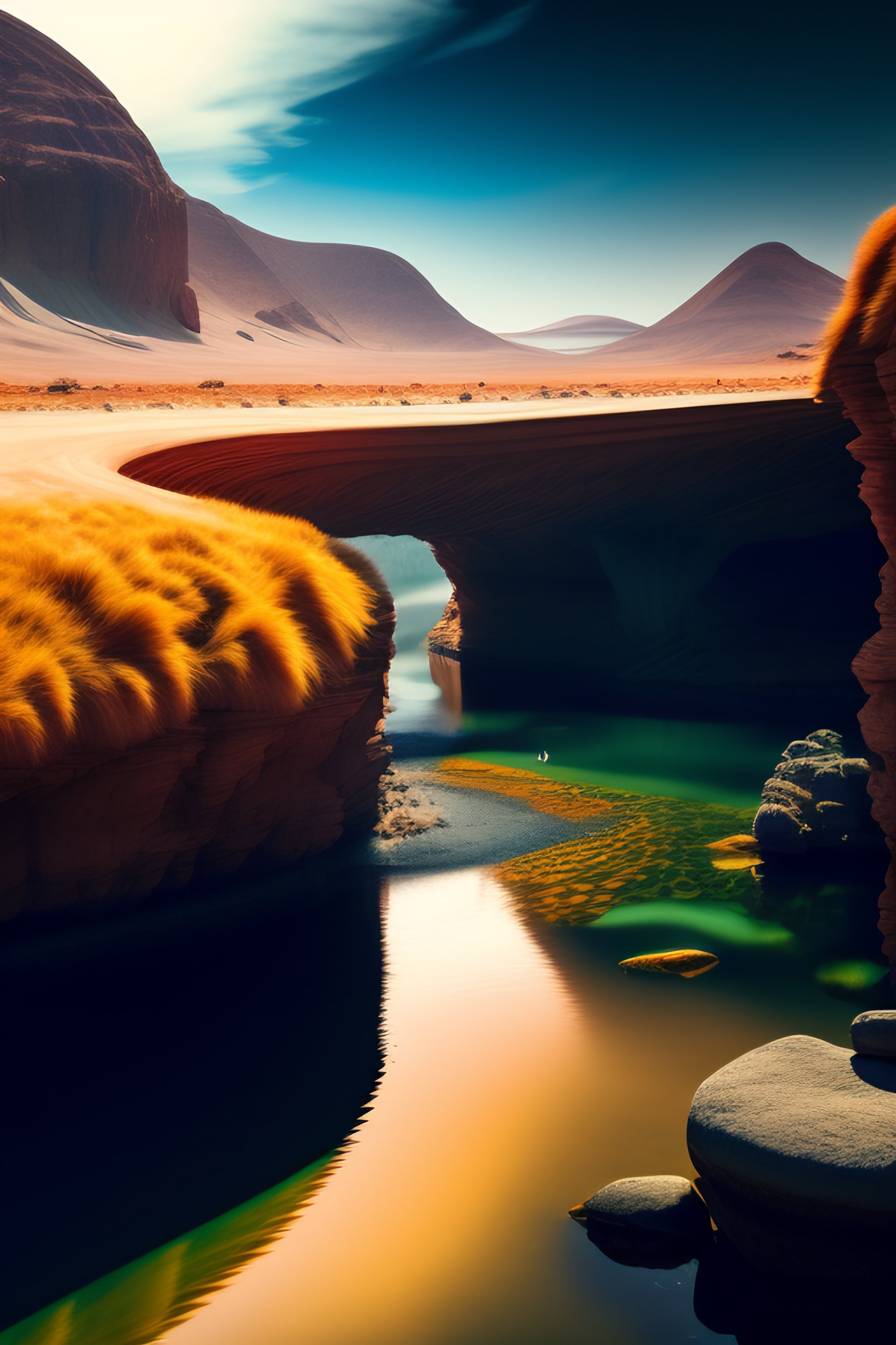 Lexica - A river on another planet sci-fi