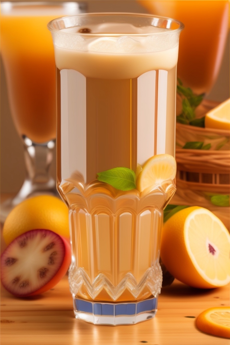 Lexica - Photo of custard-apple tea drink, with a background of ...