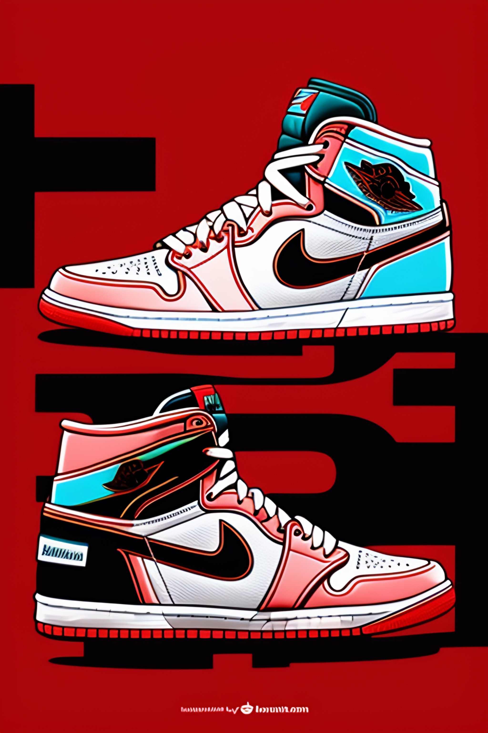 Lexica - Air jordan nike shoes, cartoon