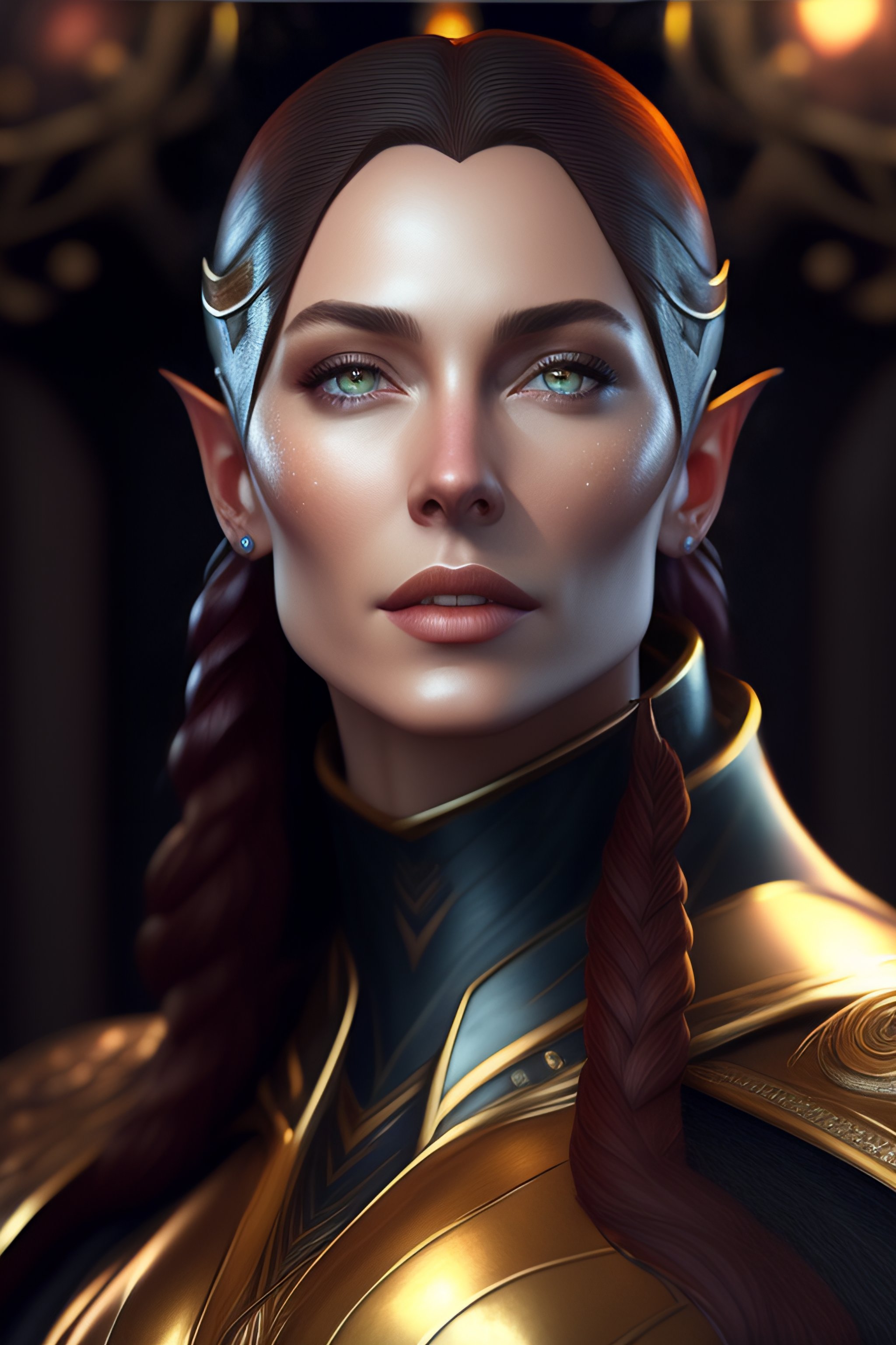 Lexica - Elon Musk as an elf warrior in a mysterious cave, highly ...