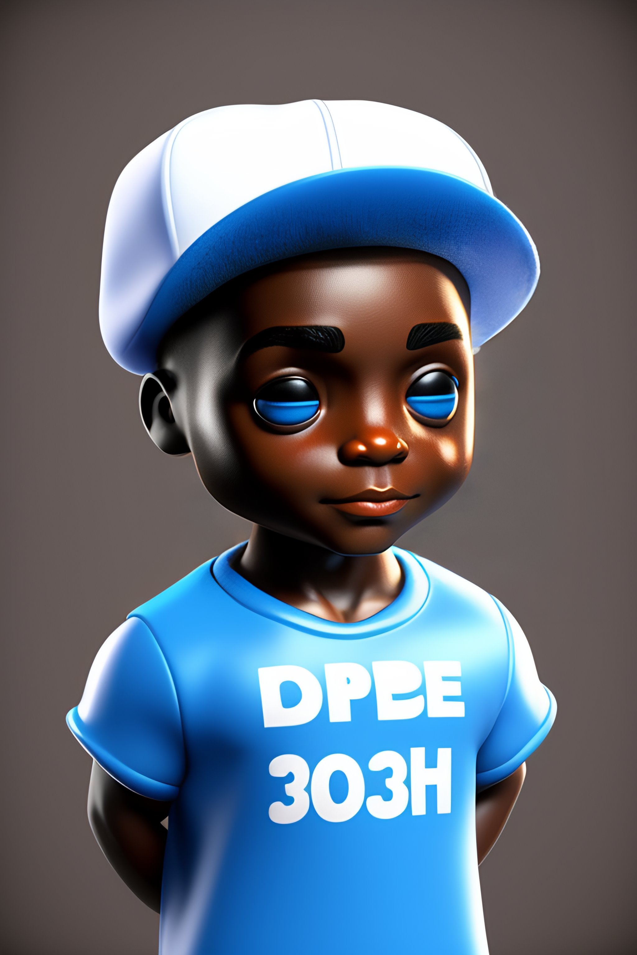 Lexica - 3d render of funko pop rappers light guy blue eyes a little ...