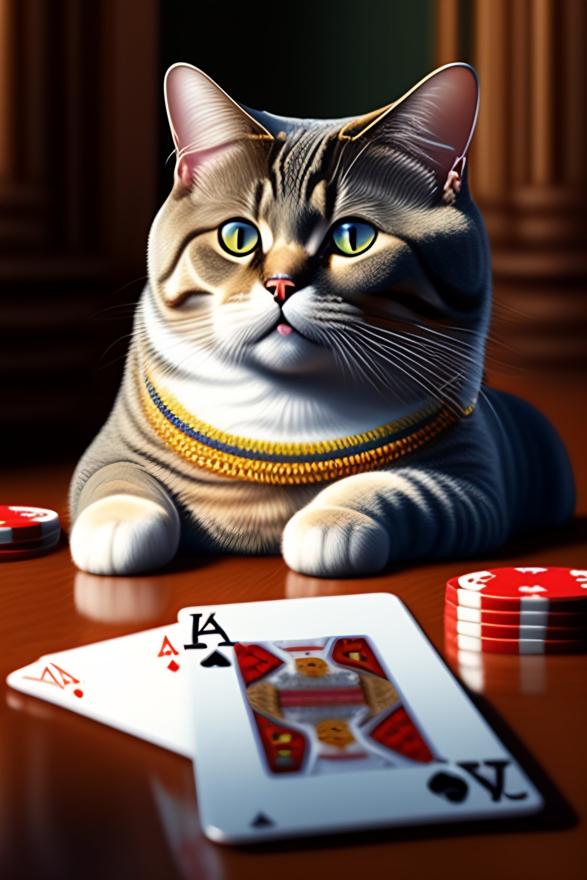 Cats Playing Poker Wallpaper