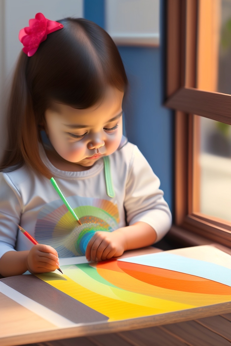 Lexica - One sunny morning, as Sophie was engrossed in her artwork, she ...