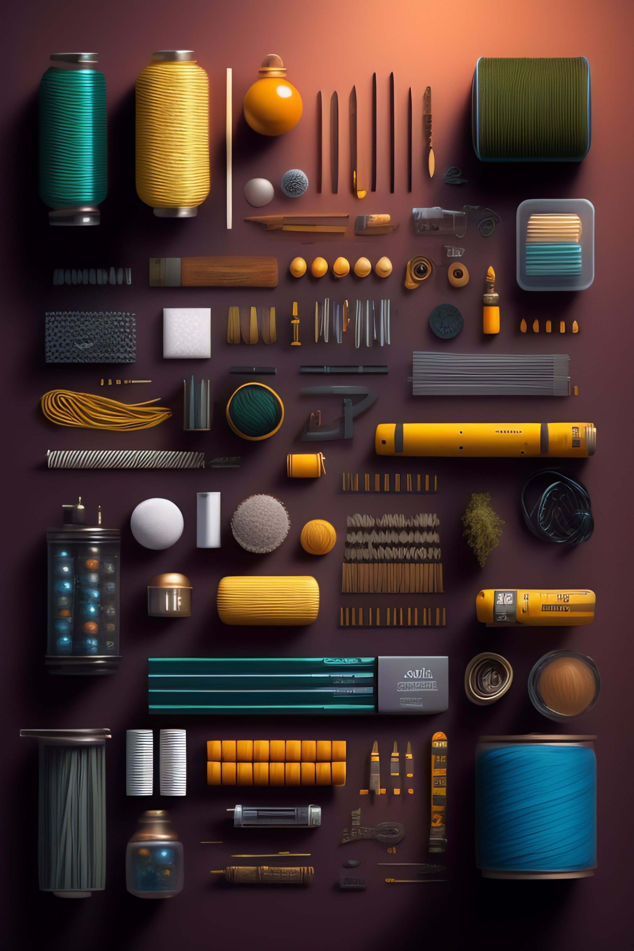 Lexica - Needles and pins, costumes and props, knolling, knolling ...