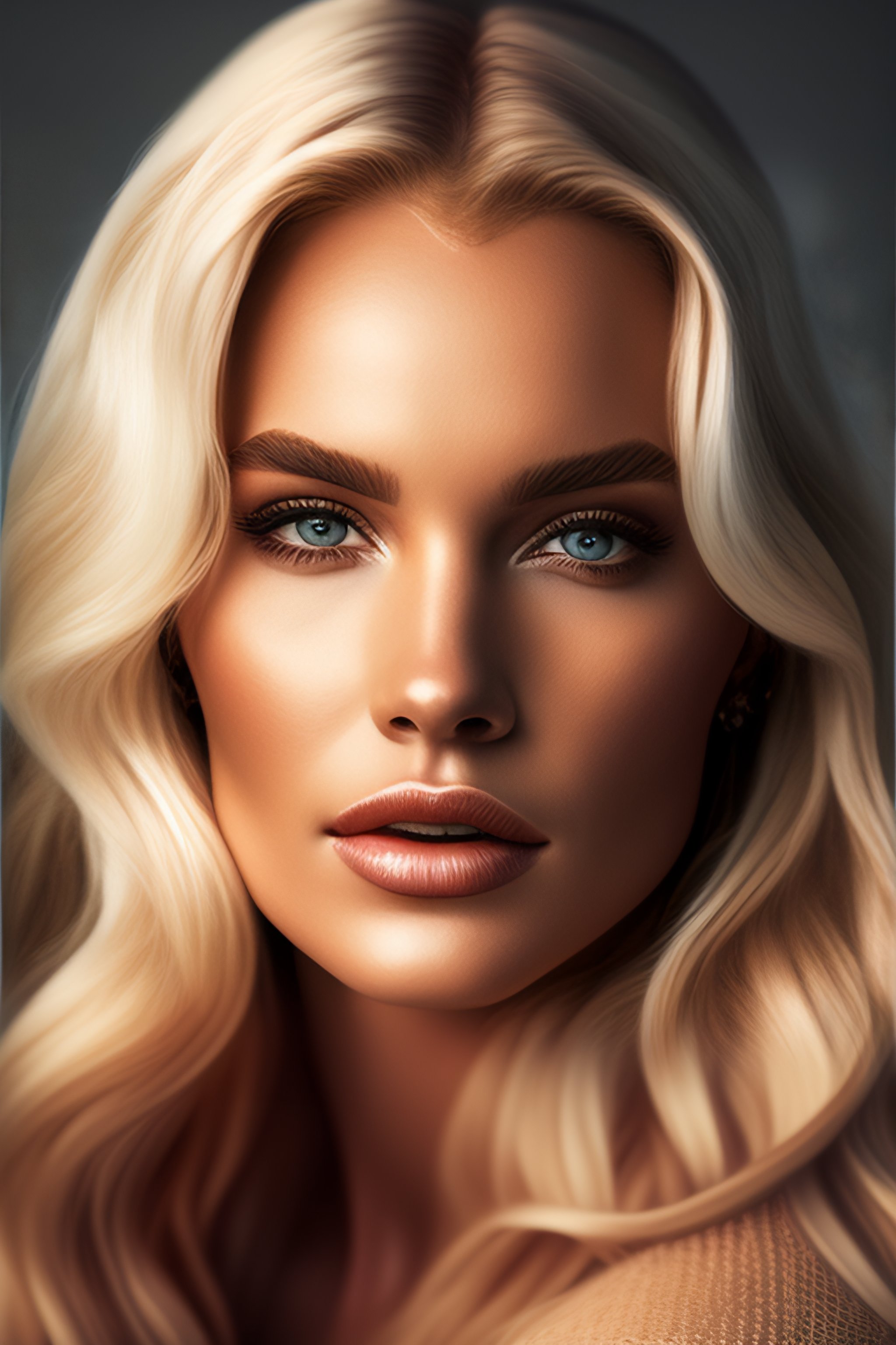 Lexica - A portrait of a beautiful blonde woman, fine - art photography ...