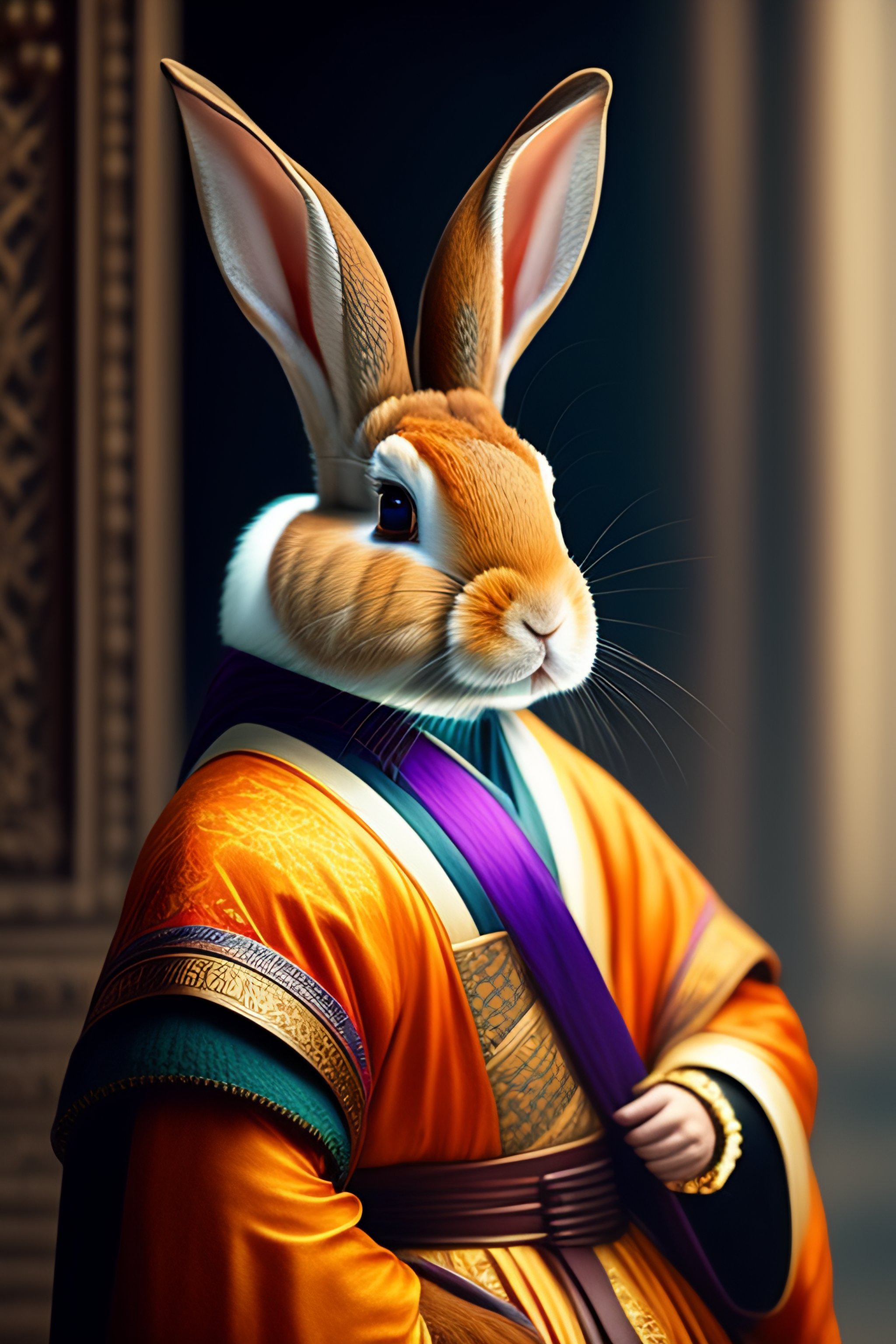 Lexica - Rabbit wearing Han bok