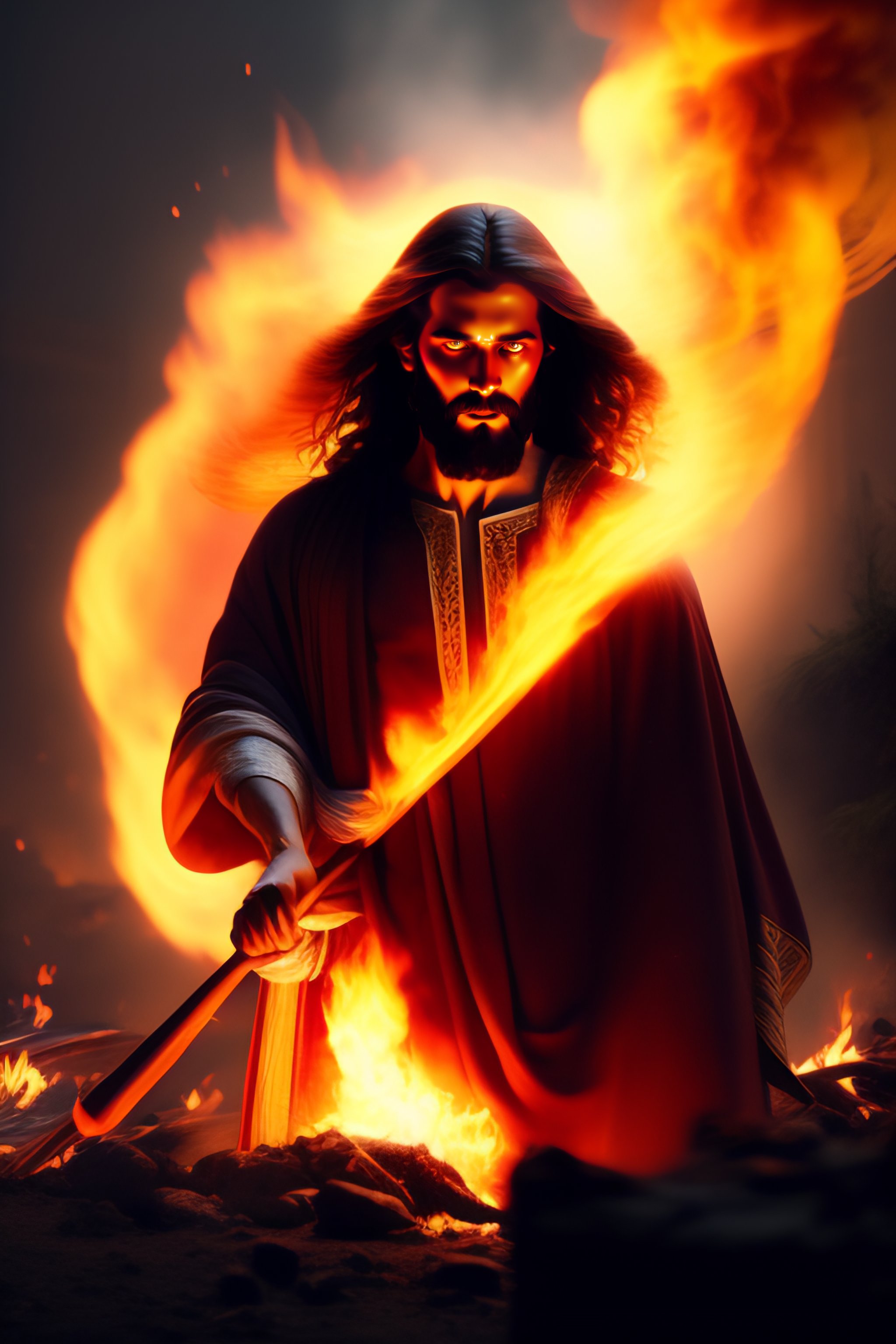 Lexica - Jesus fire cinematic