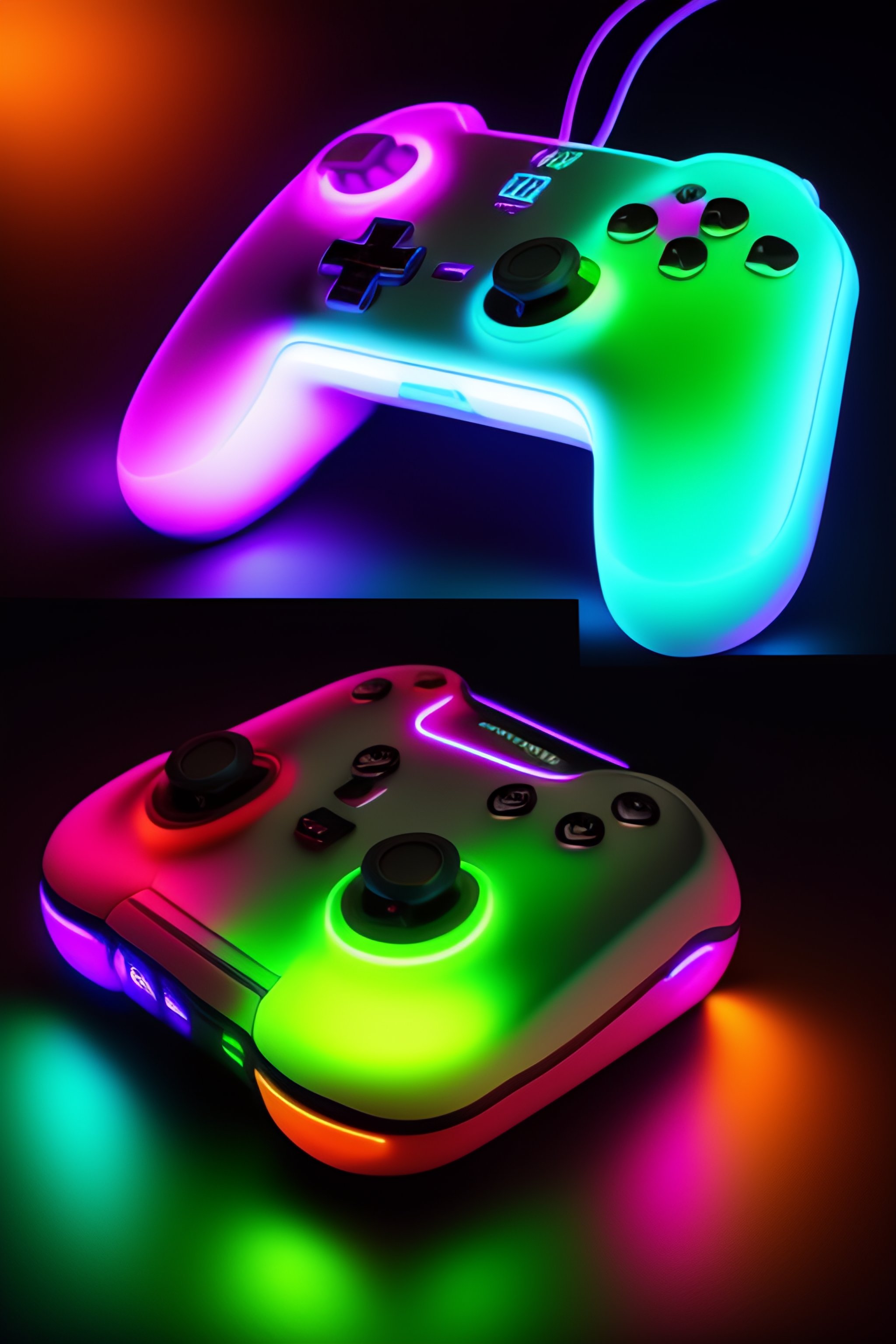 Lexica - Design a futuristic, single neon-colored modern-style gaming ...
