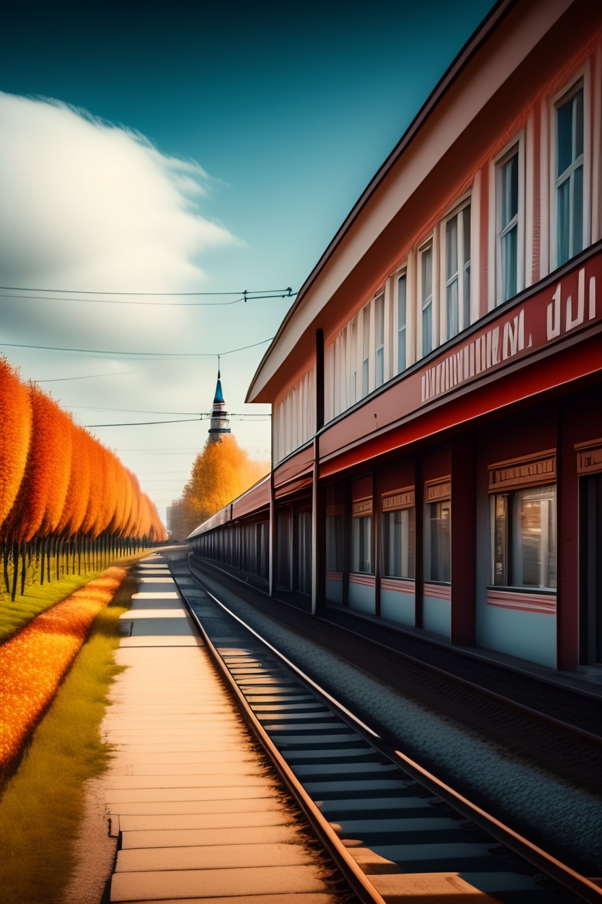 Lexica - A SMALL SOVIET TOWN NEAR THE TRAIN STATION, A CIRCULAR ROAD ...