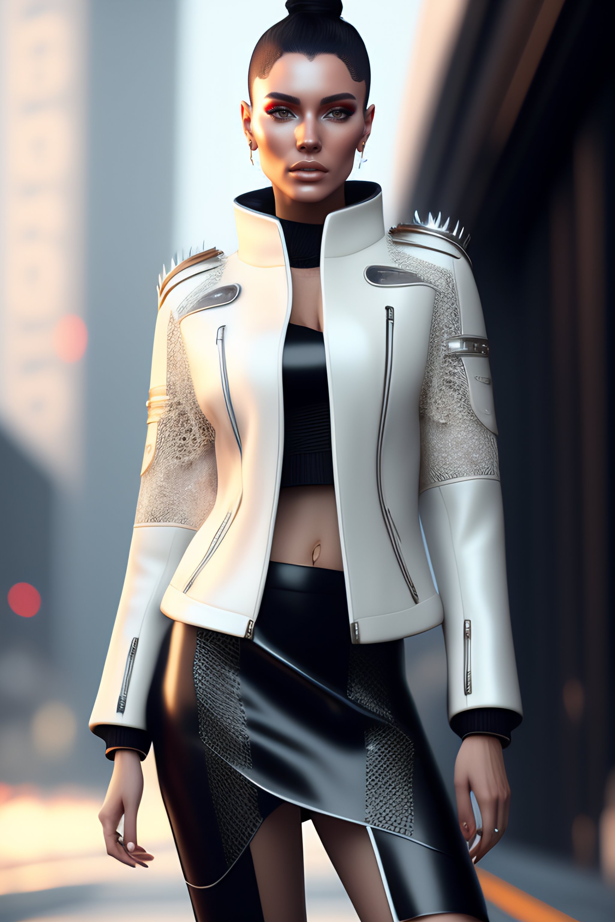 Lexica - Minimal fashion style clothes with short hair french girl ...