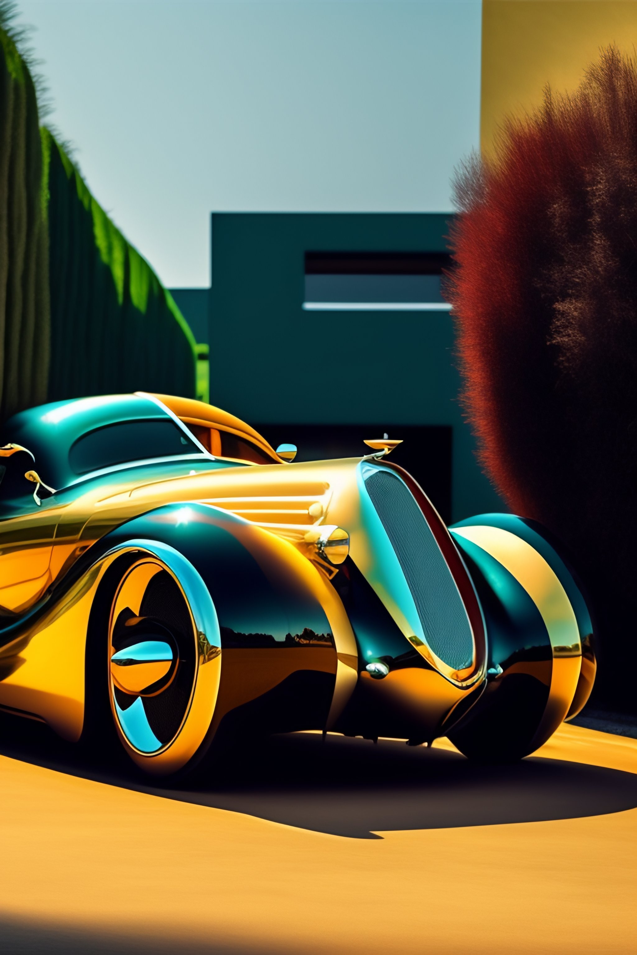 Lexica - A car design by pablo picasso