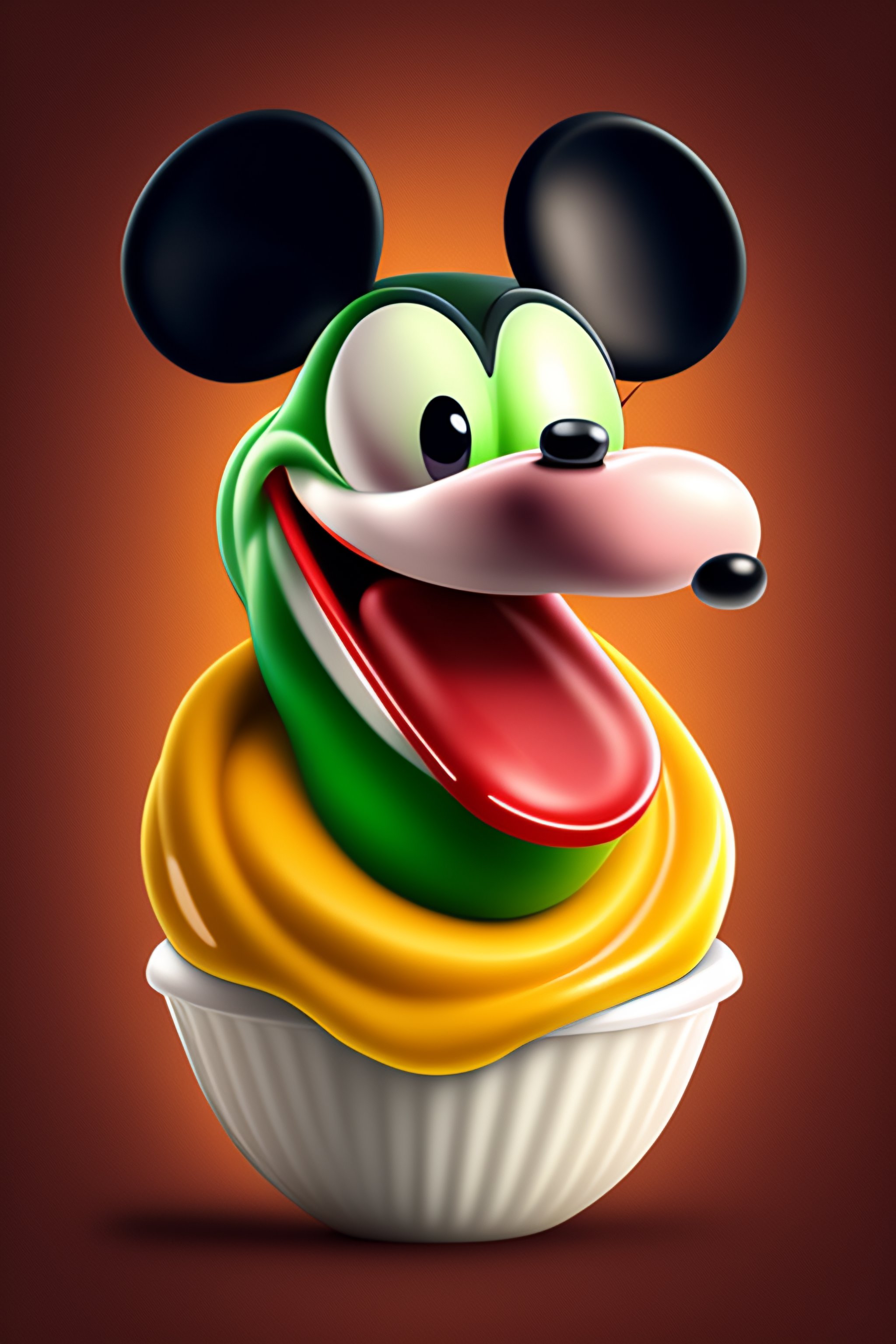 Lexica - A cartoonish crocodile eating icecream, similar cartoon look ...