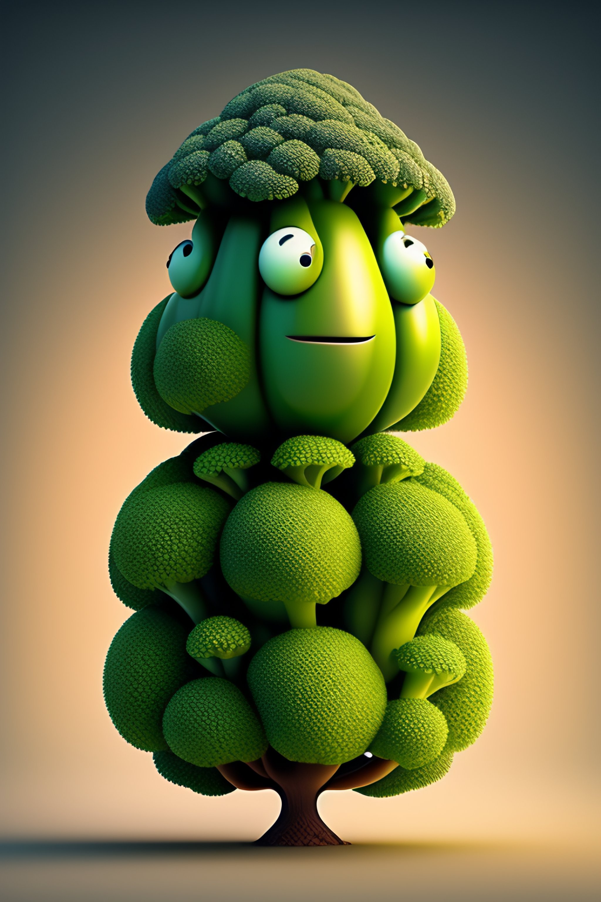 Lexica - Cartoon talking broccoli