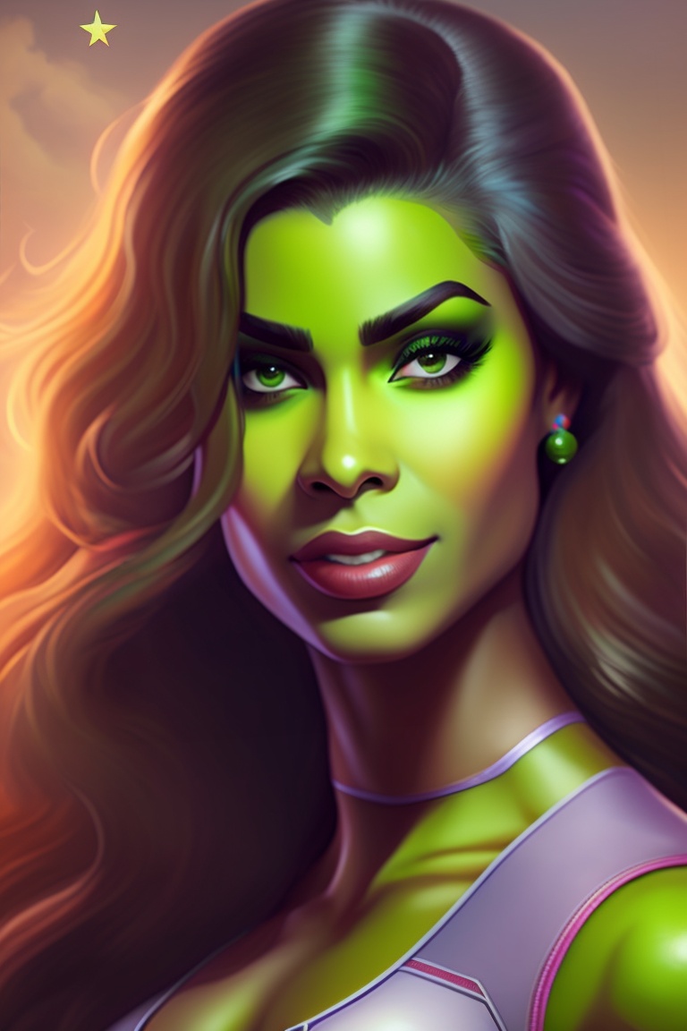 Lexica - She hulk, muslim woman