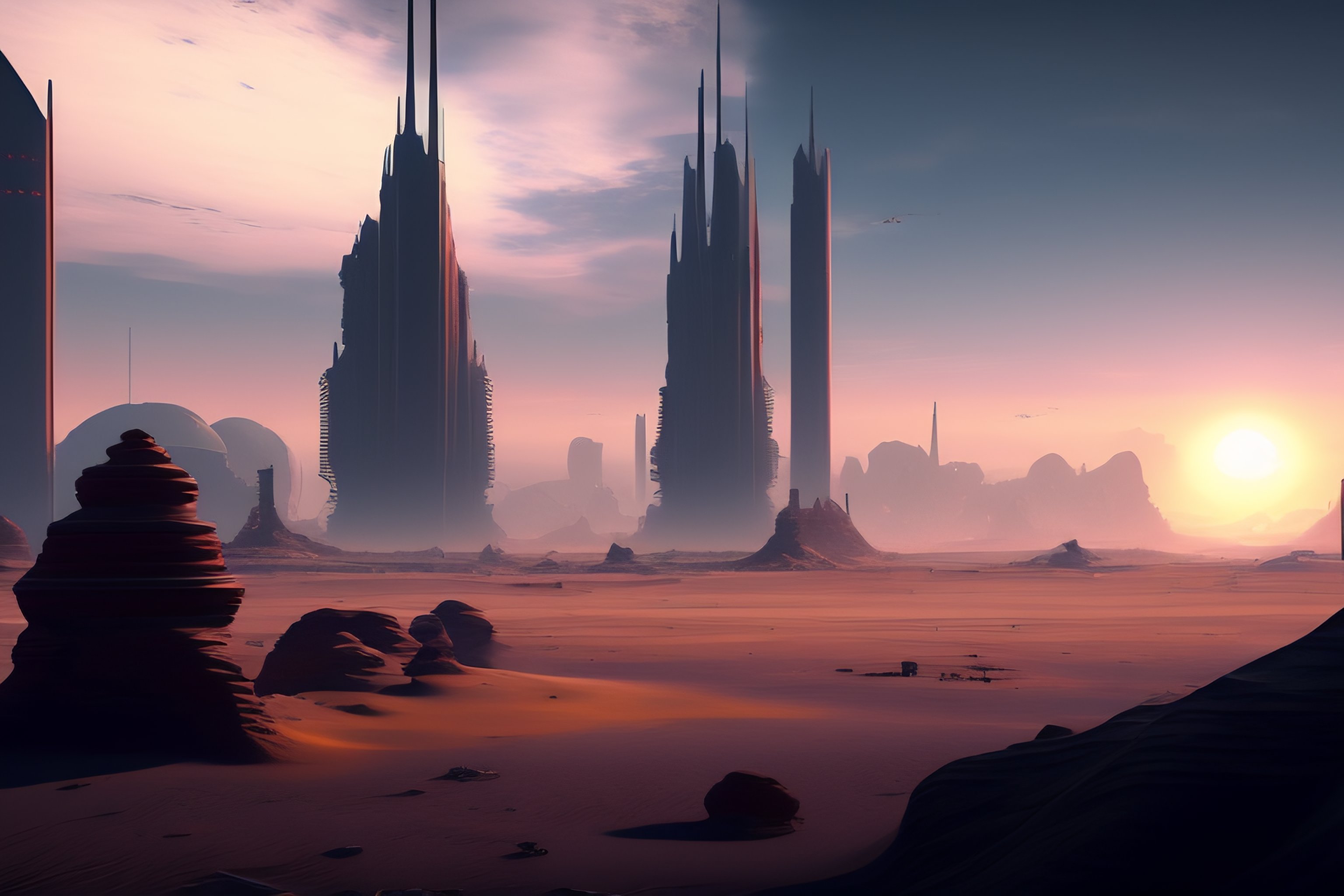 Lexica - Desolate planet with abandoned city