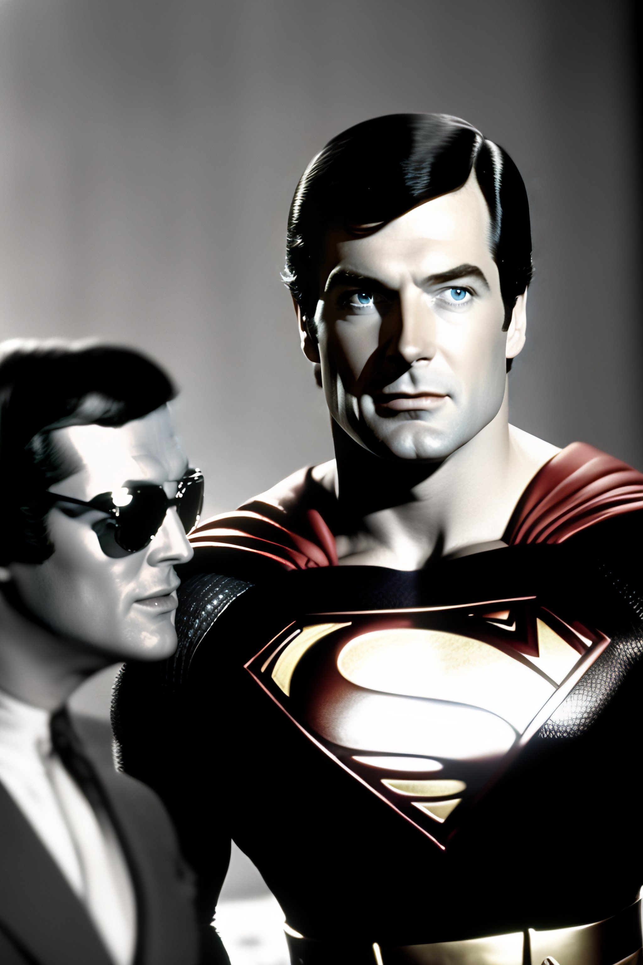 Lexica - Photograph of Roger Ebert as Superman in 1978, Cinematography ...