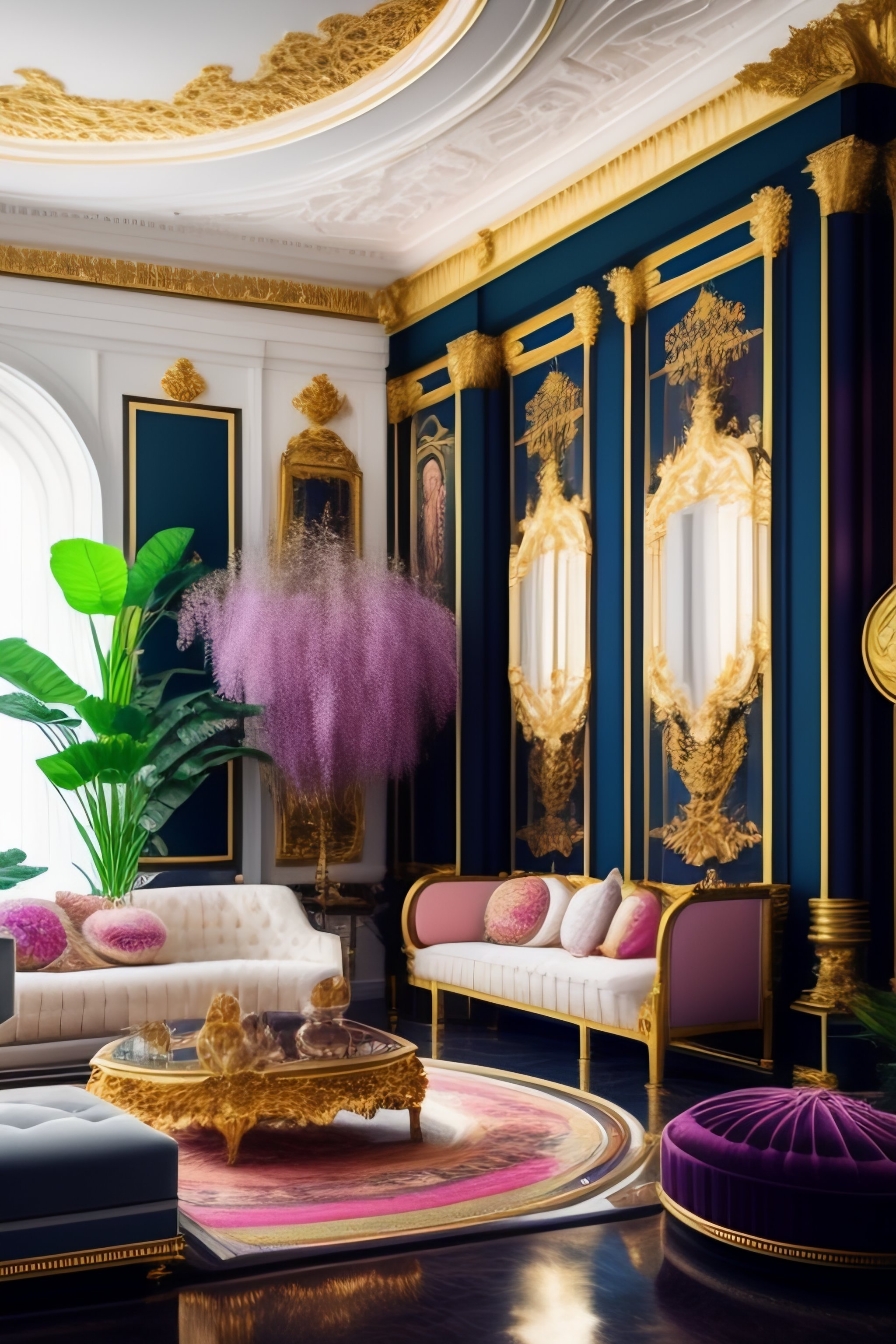 Lexica - Photo by Architectural Digest: Maximalist white {vaporwave ...