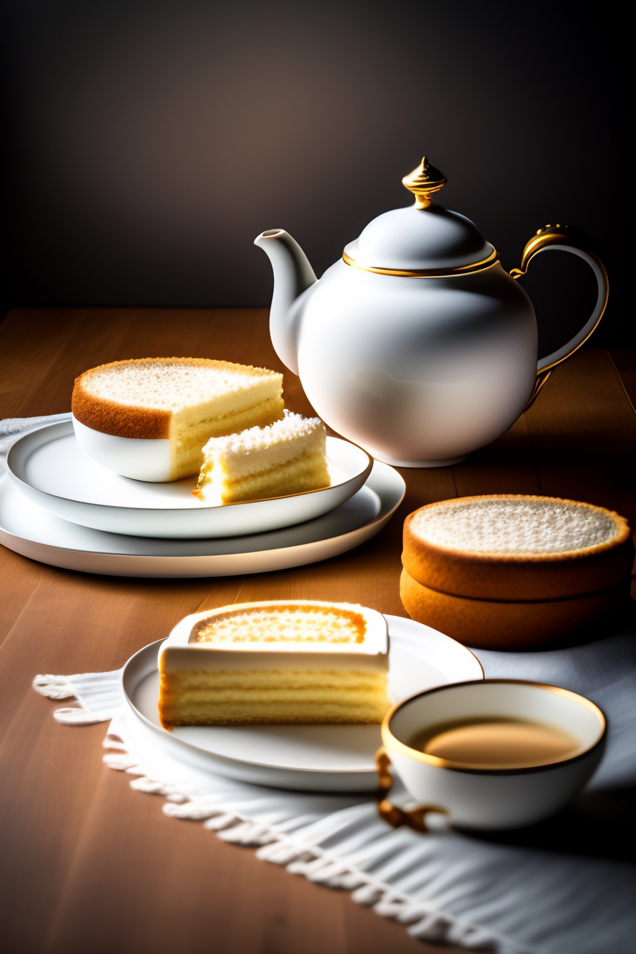 Lexica - A professional photograph of the view across a table set for ...