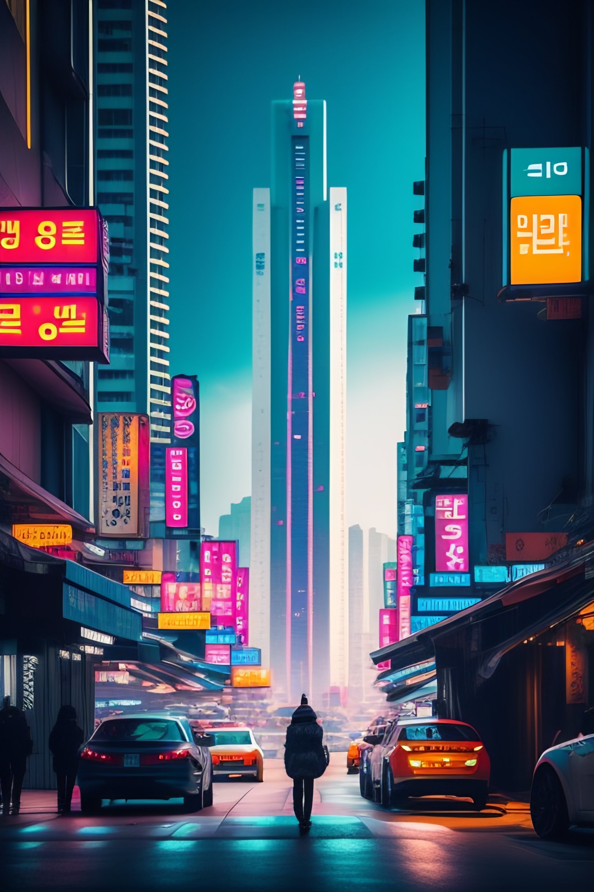Lexica - Seoul, Korea, cyberpunk