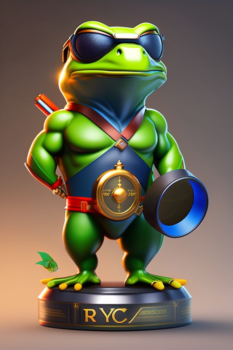 Lexica - Superhero stylized civil engineer frog with measuring tape ...