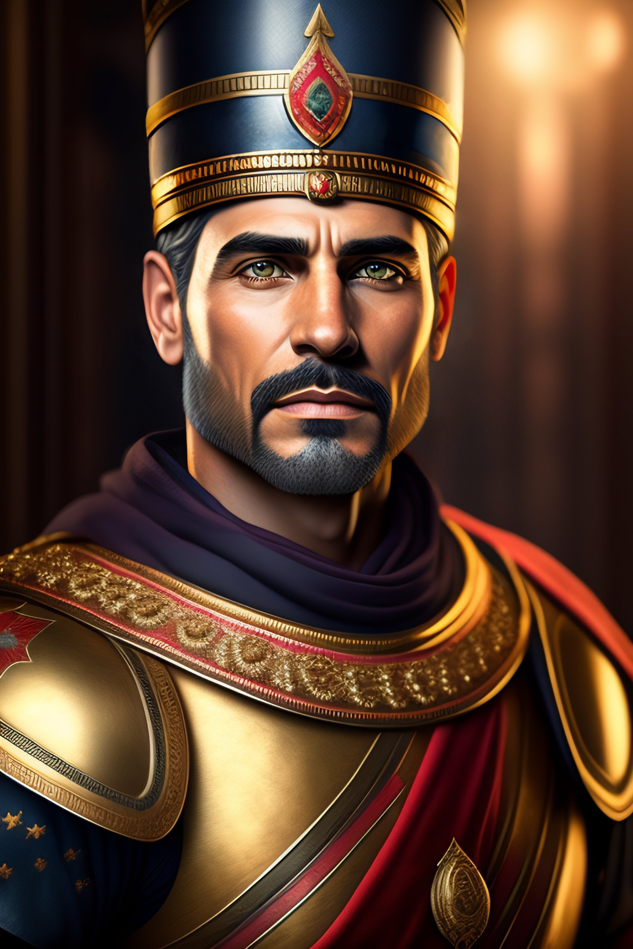 Lexica - Full body portrait of a realistic antique roman general ...