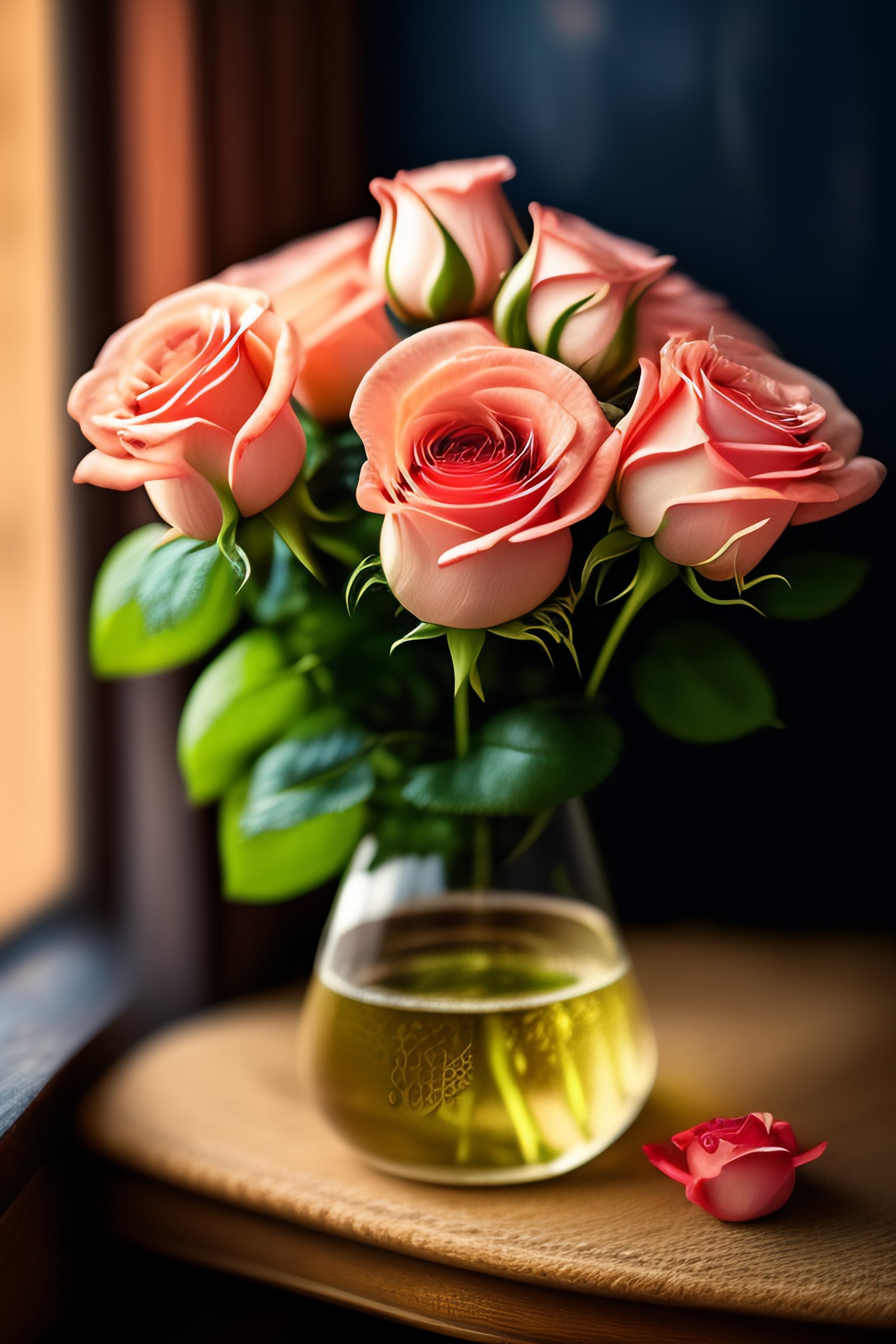 Lexica - A picture with roses inviting you to a good day and having ...