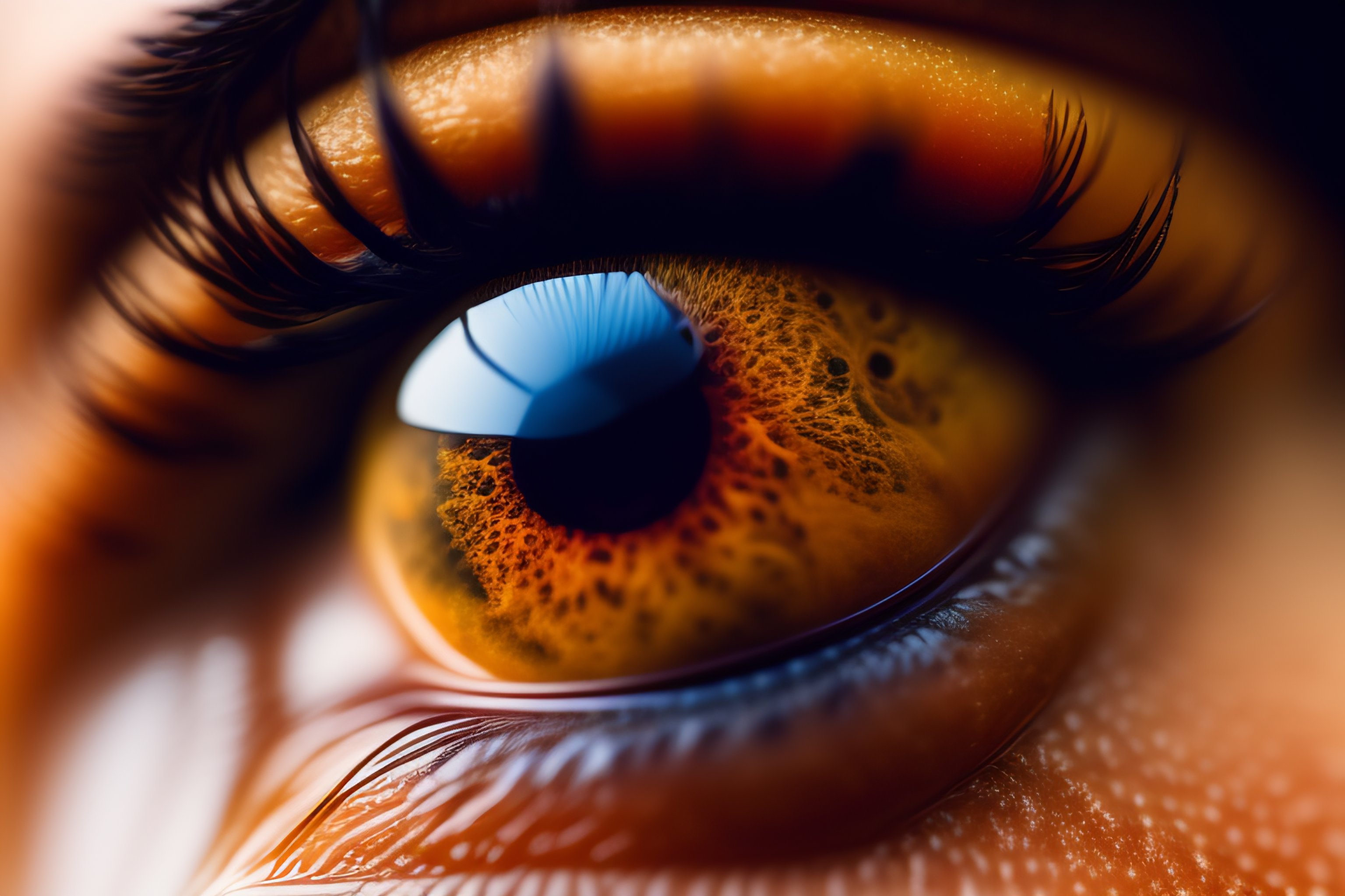 Lexica - Natural very close super close up of eye from the side