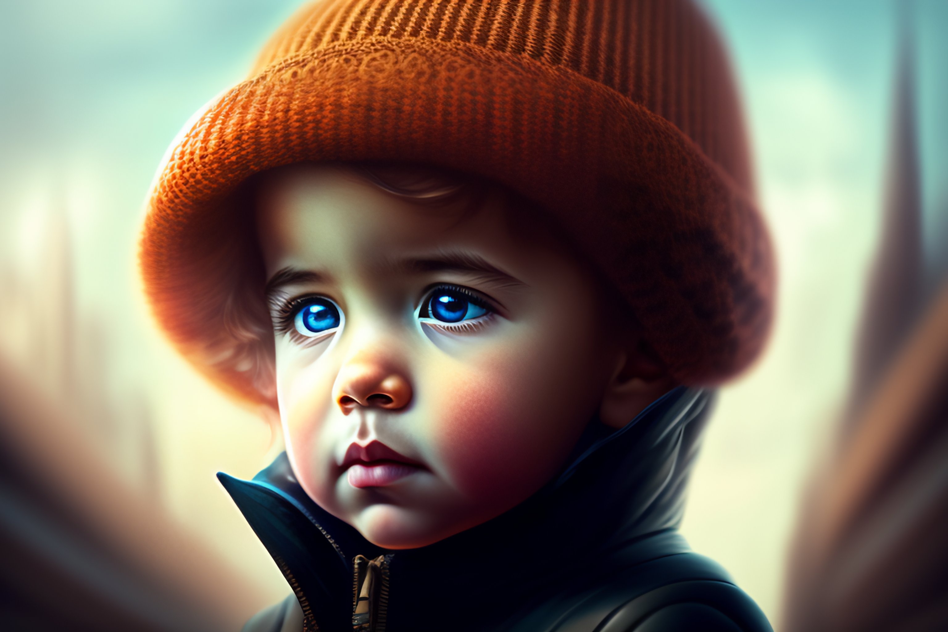 Lexica - Small child, exhibition, surreal, highly detailed, sharp focus ...