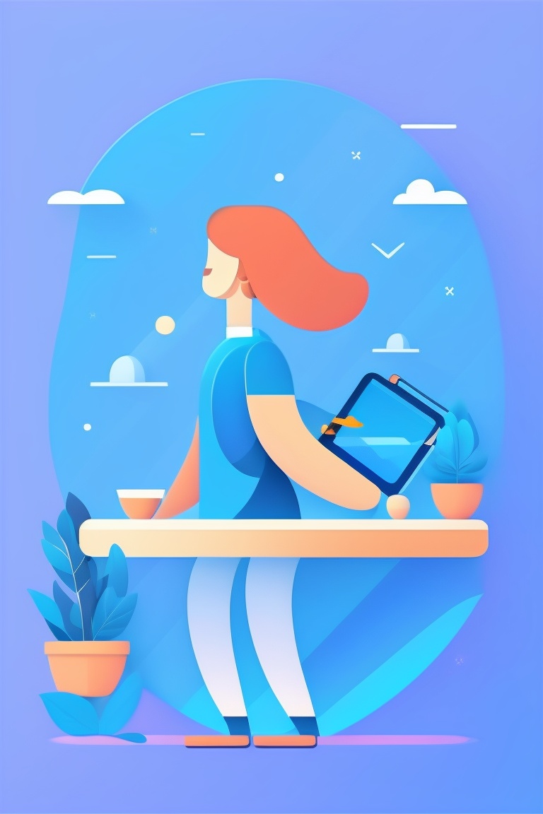 Lexica - Flat vector illustration of a person encouraging, illustration ...