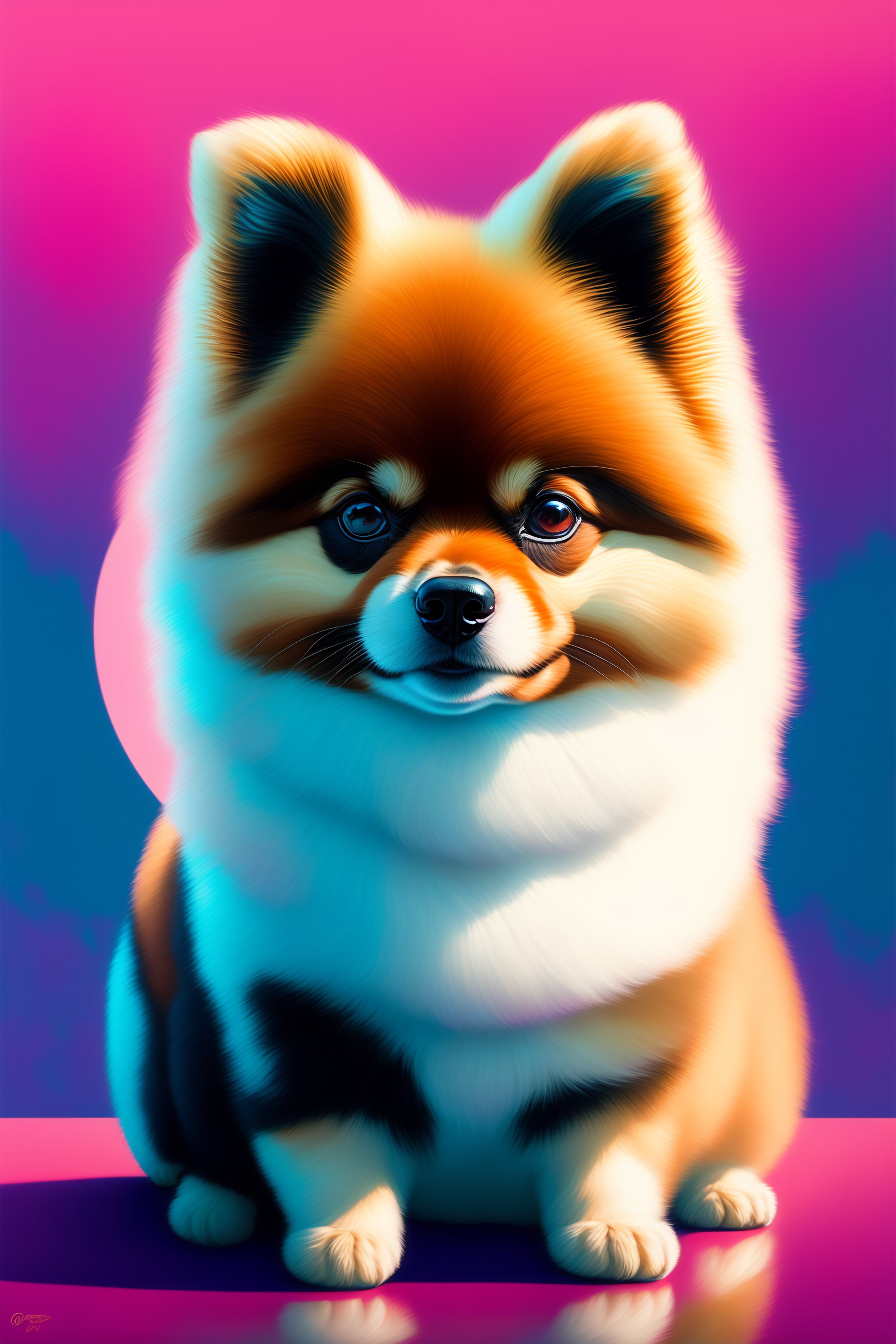 Lexica - A BEAUTIFUL Princess Pomeranian by Tristan Eaton, victo ngai ...