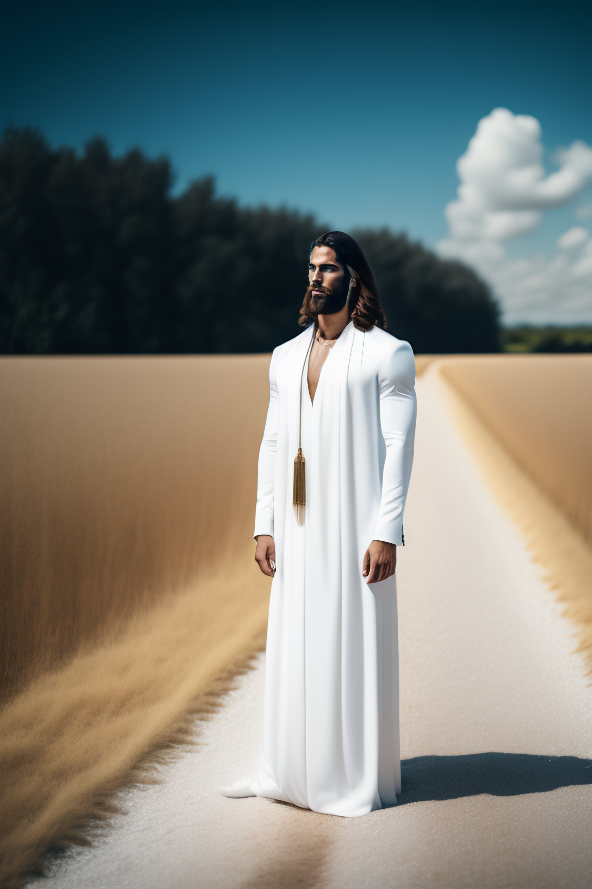 Lexica - Jesus Christ, realistic photography, dressed, man, suffering ...