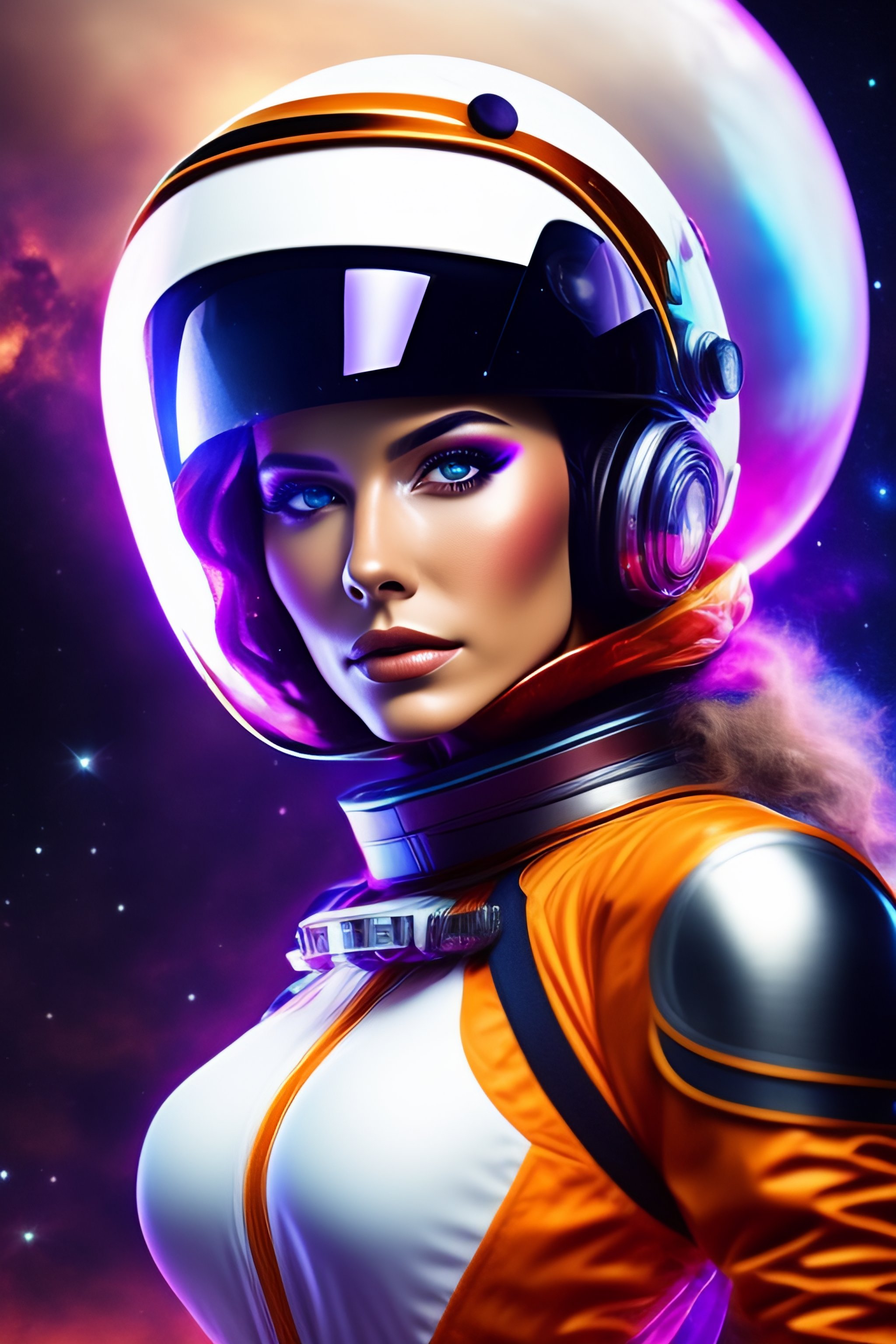 Lexica - Hot spacegirl looking straight at the camera wearing a formal ...