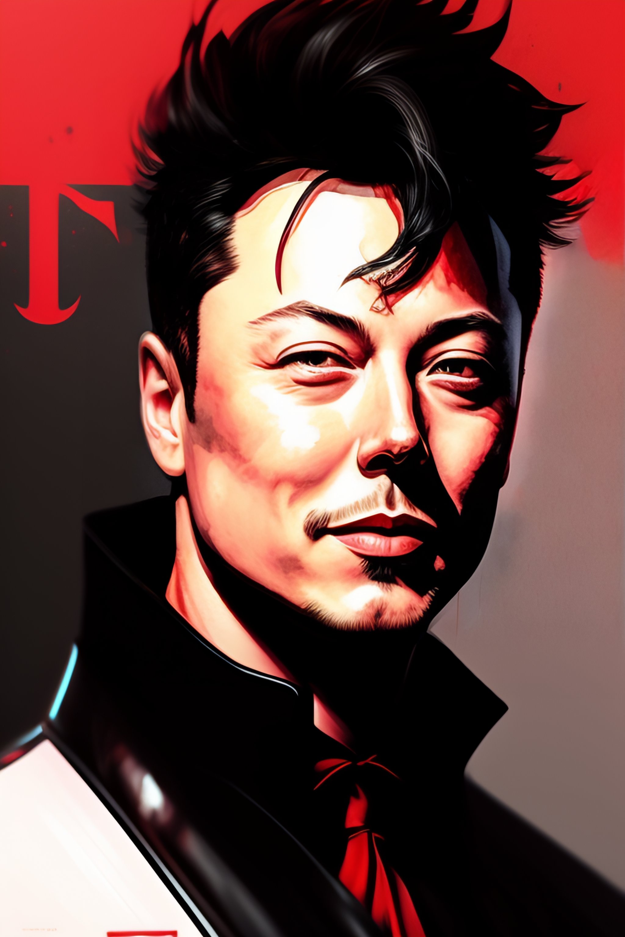Lexica - Highly detailed portrait of elon musk, by Dustin Nguyen ...