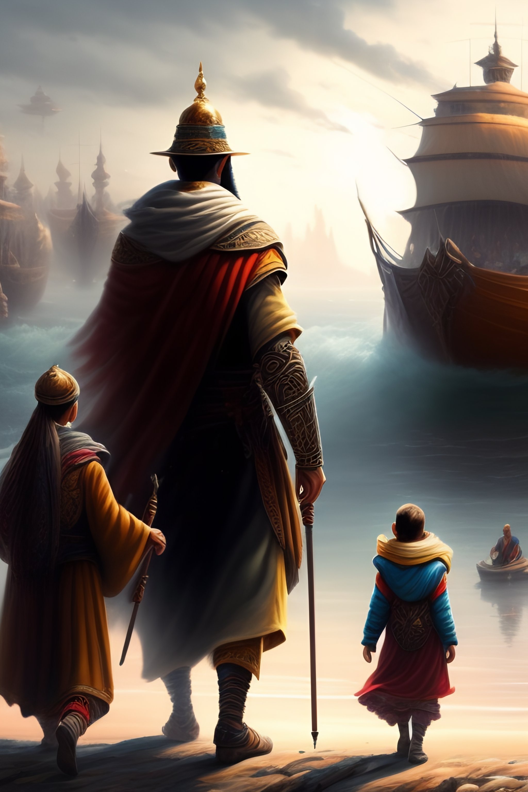 Lexica - Jewish exodus painting, artstation