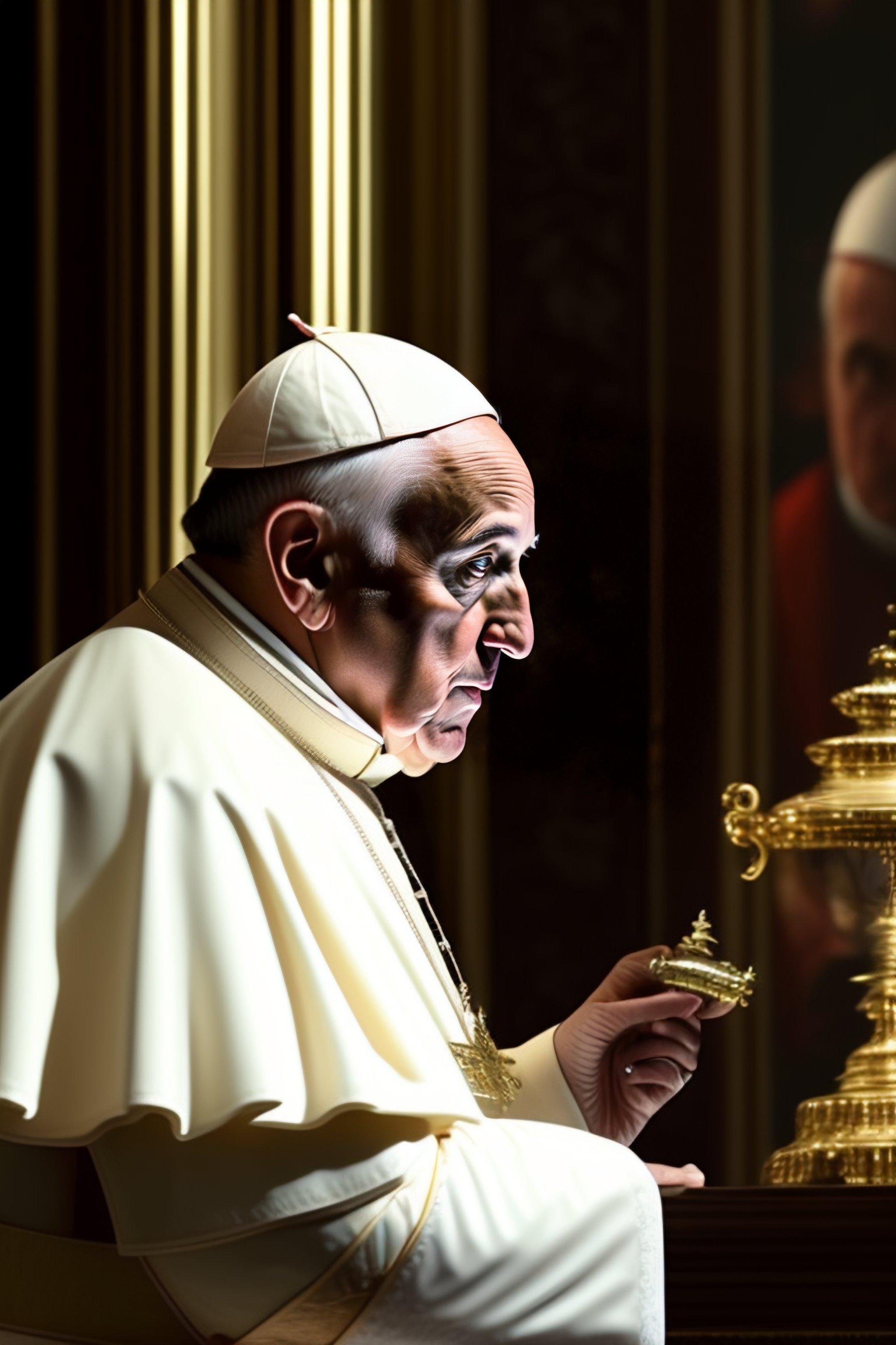 Lexica - Photo of The pope playing xbox ultra detailed