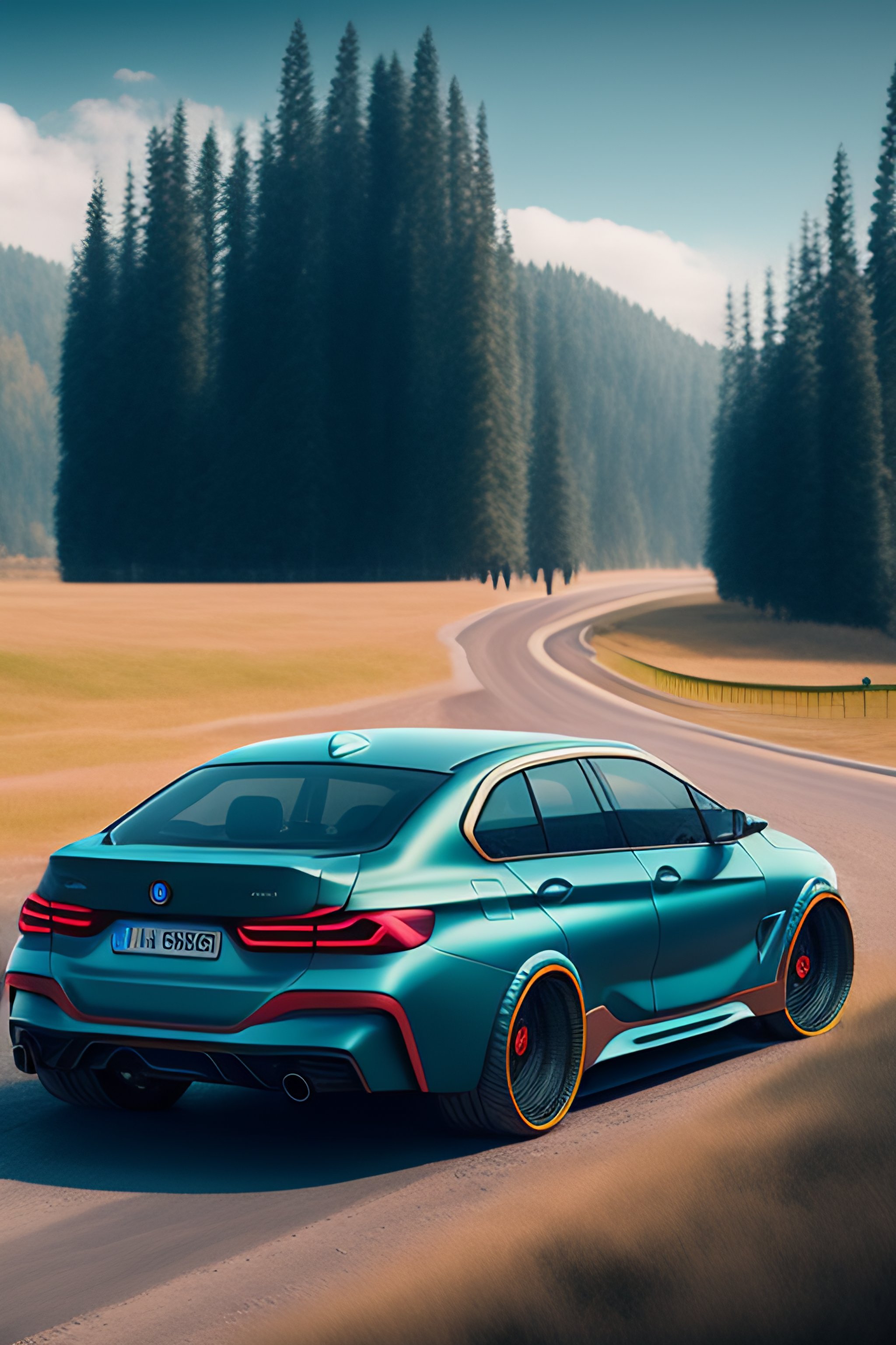 Lexica - Simon stalenhag,8k resoultion,hyper realstic , bmw