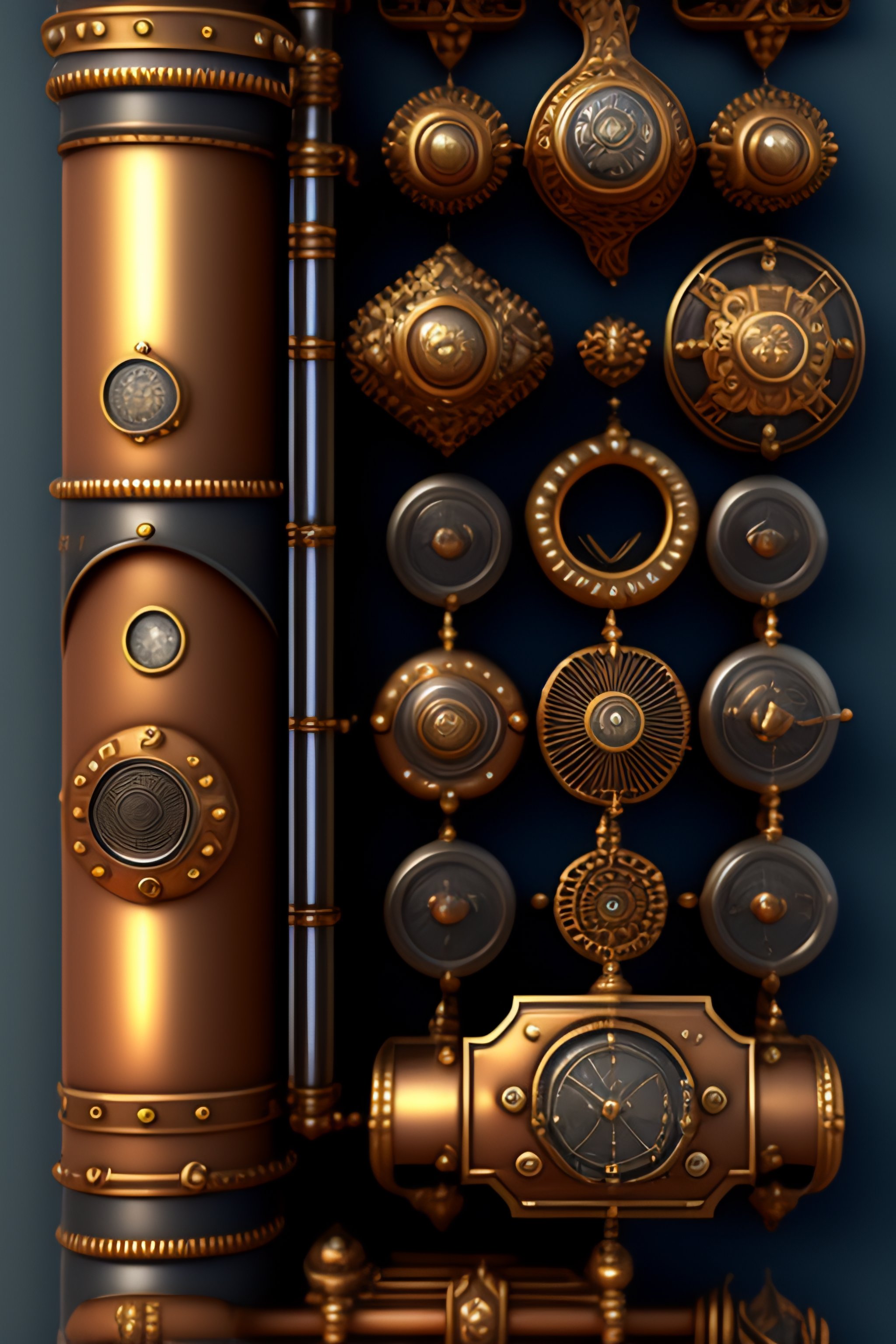 Lexica - Seamless video game steampunk style texture