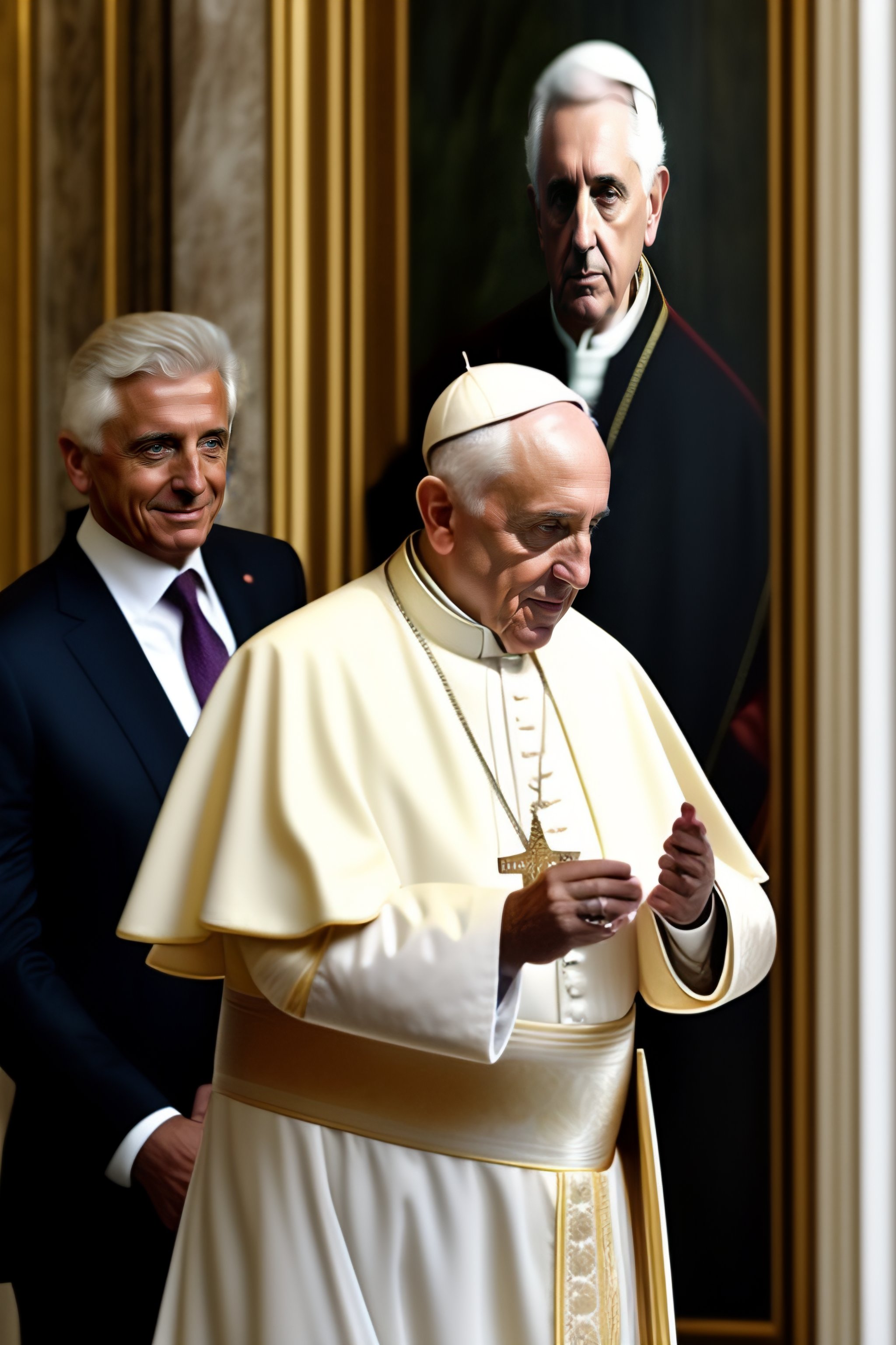 Lexica - A picture of pope francis with pope benedict xvi