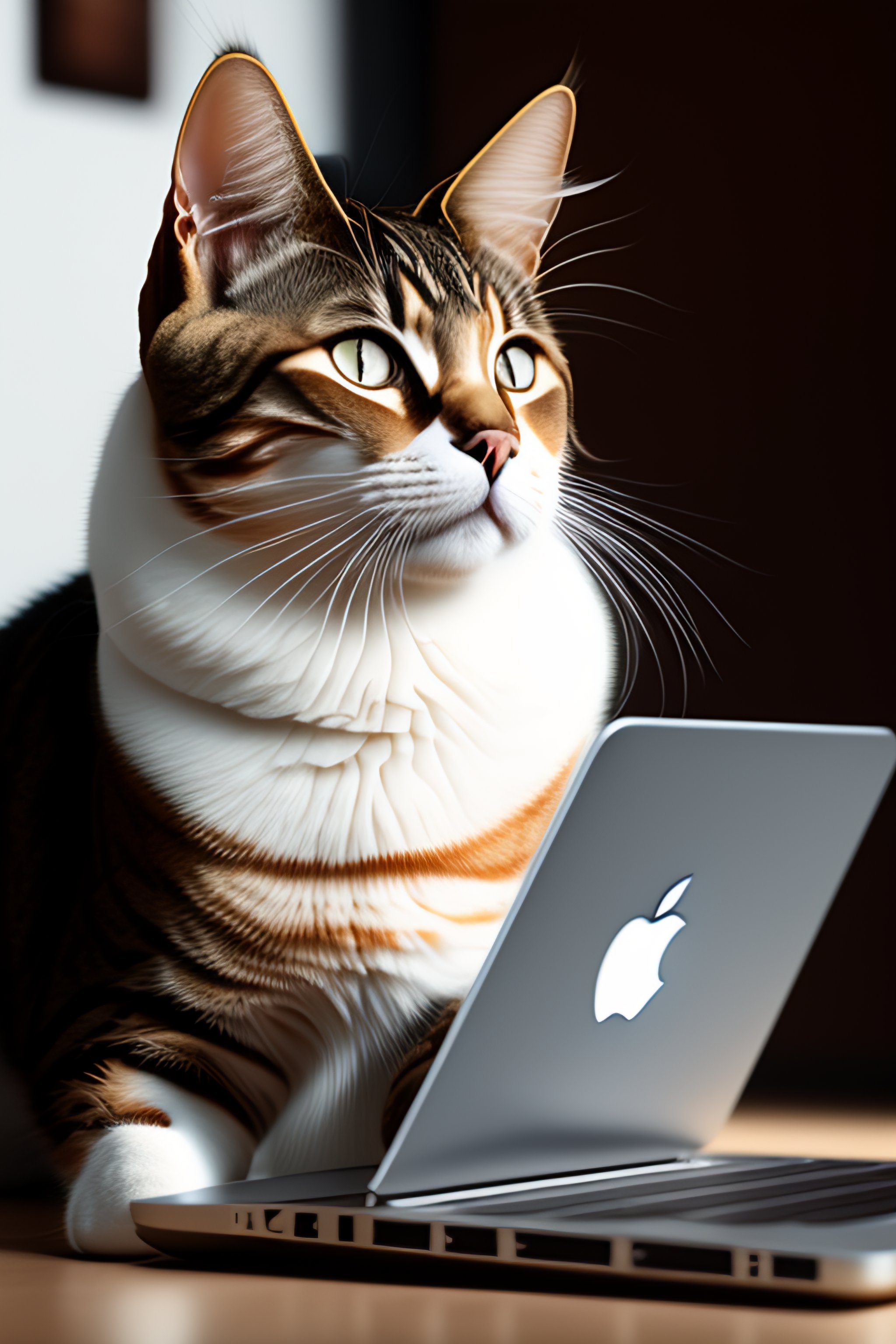 Lexica - Cat with MacBook