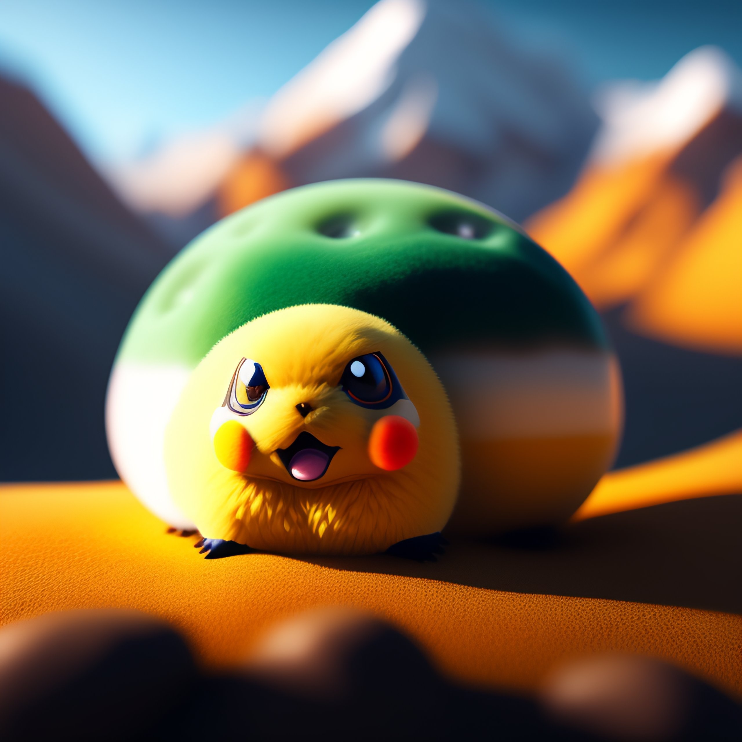 Lexica - Pokemon in the mountain photo, 4k hd photo, sharp photo ...