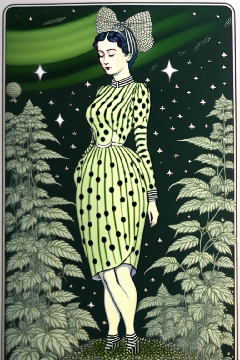 Lexica - Weed goddess in a cannabis plant dress in heaven .,, mystic ...