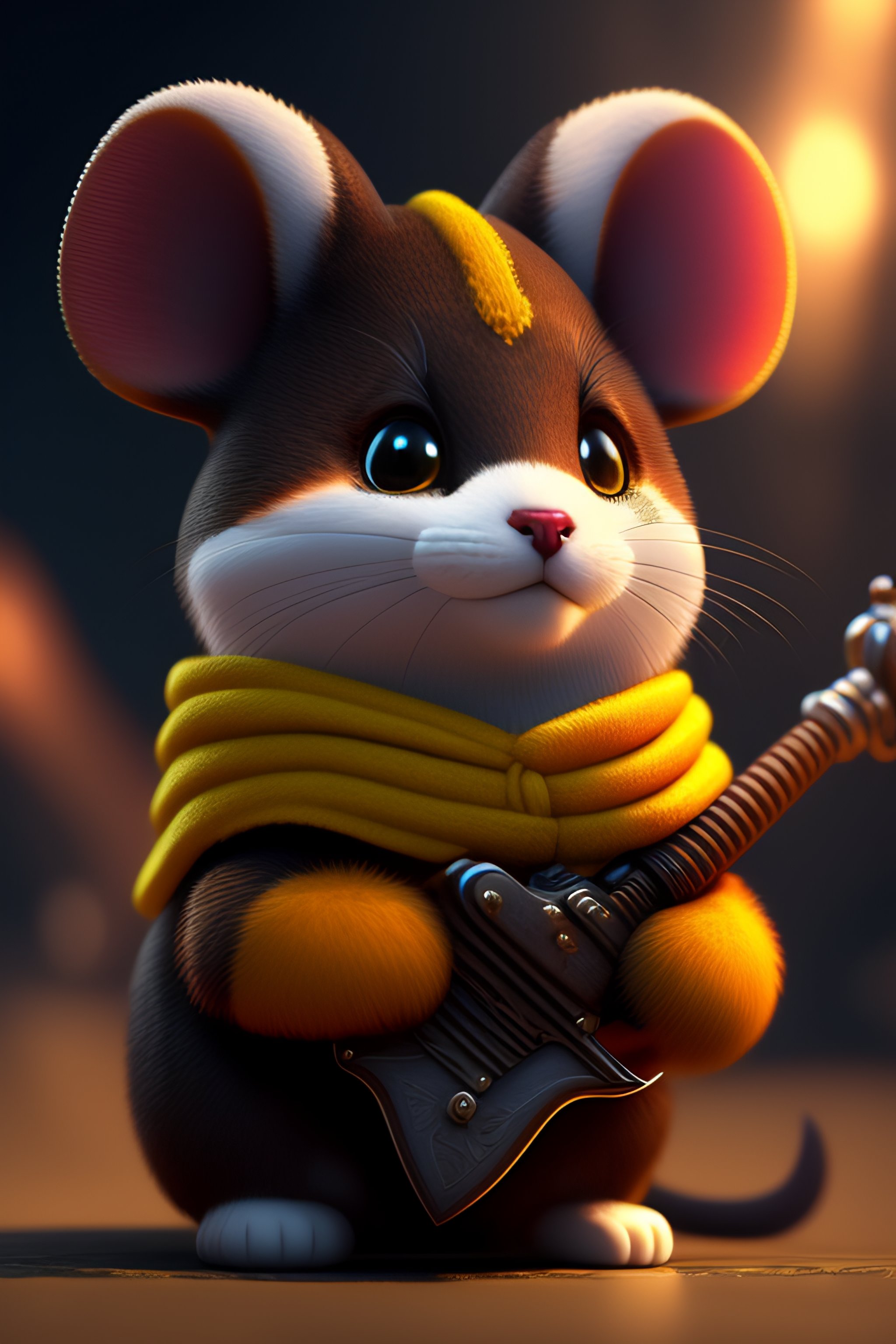 Lexica - Battle mice, cute cuddly, weapons, high detail, 8k resolution