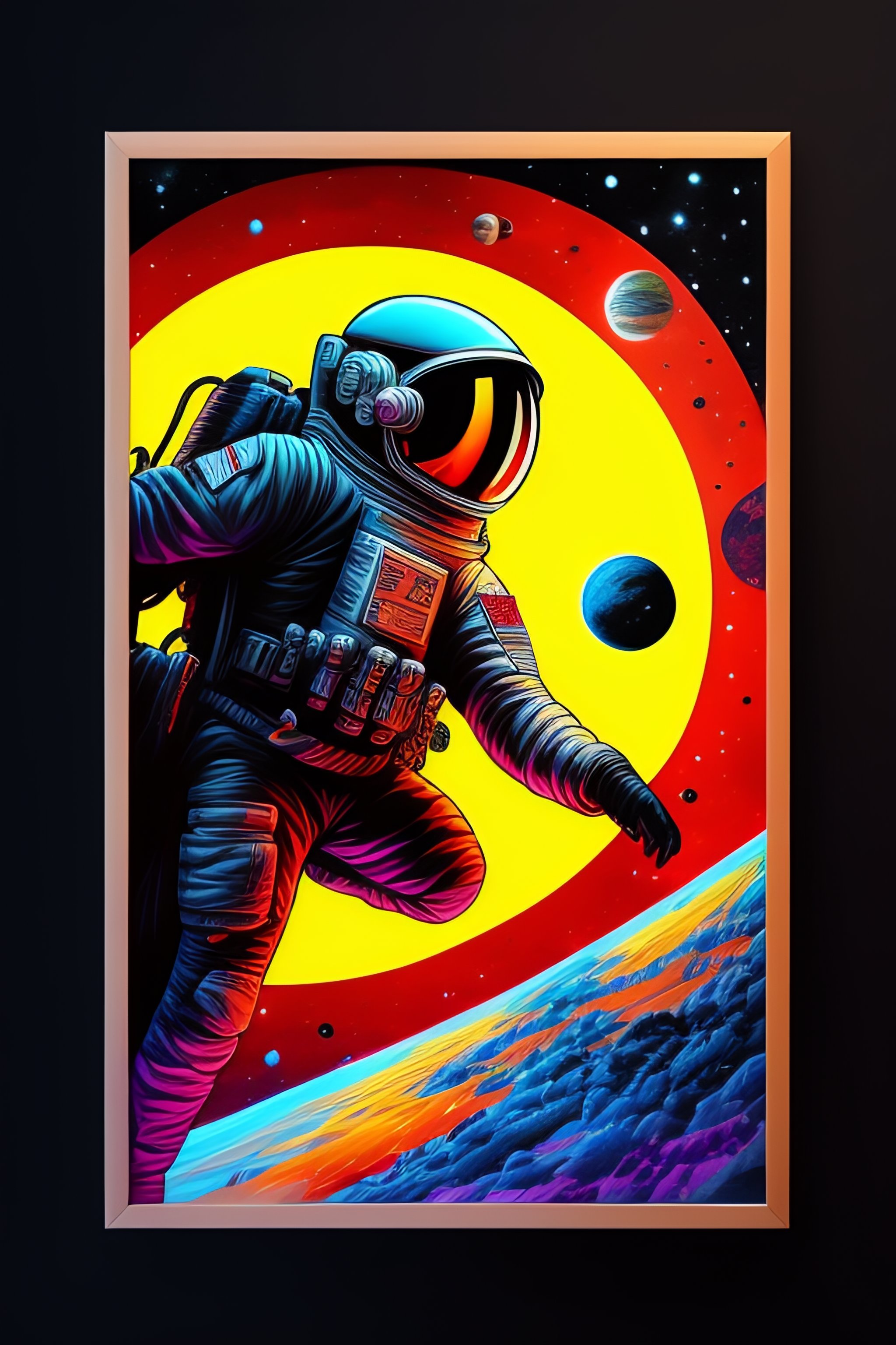 Lexica - Astronaut comic art. Comic book cover art. Photorealistic ink ...