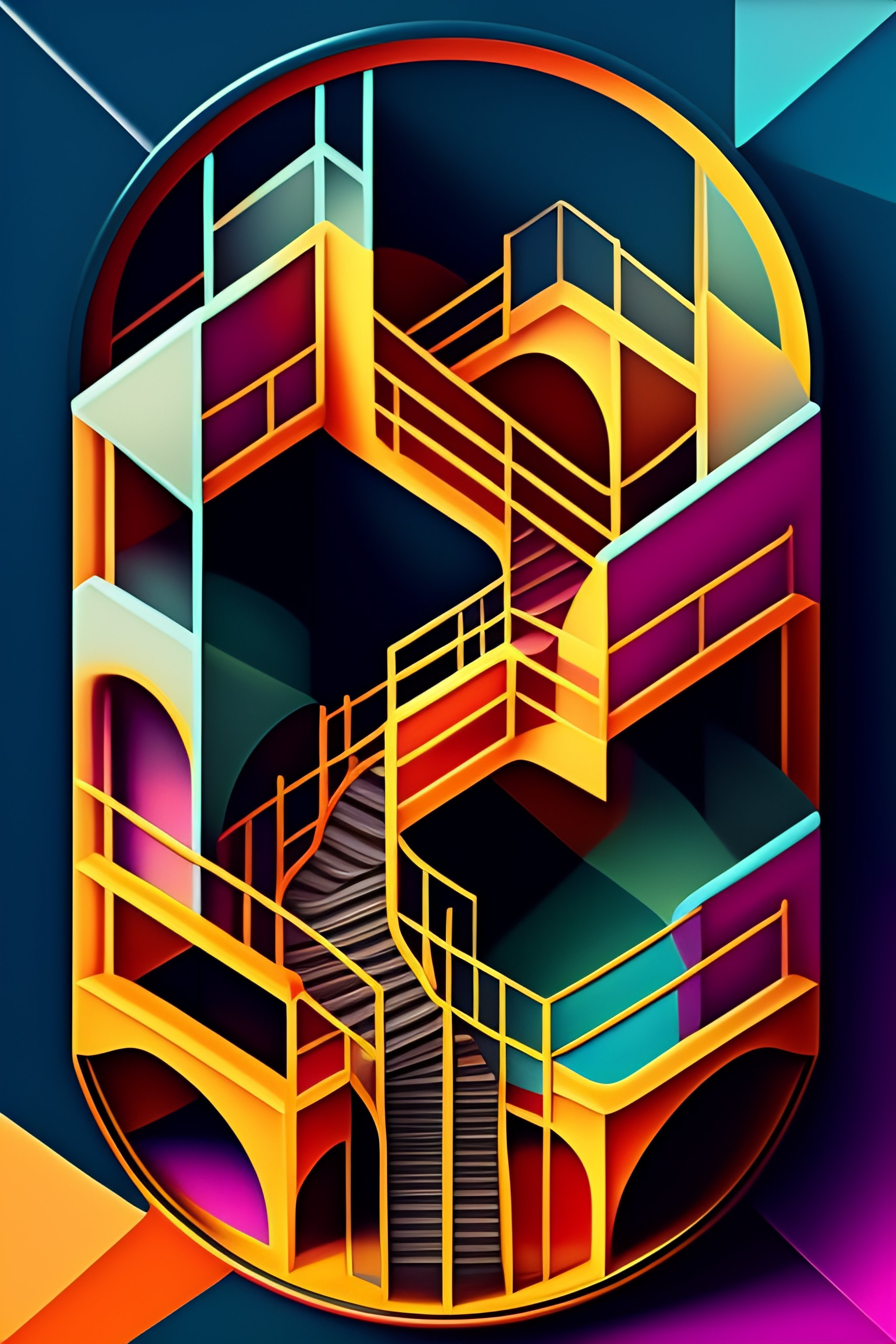 Lexica - Escher inspired AI art