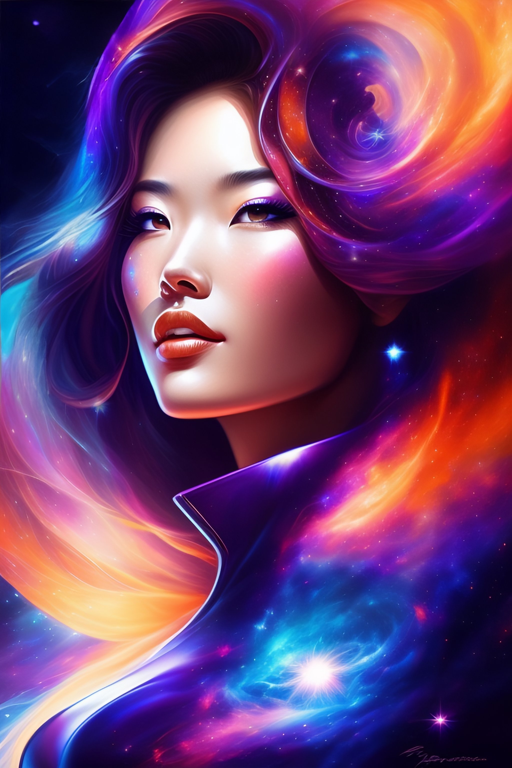 Lexica - Supernova, universe, star exploding, galaxy, art by artgerm, artsation,