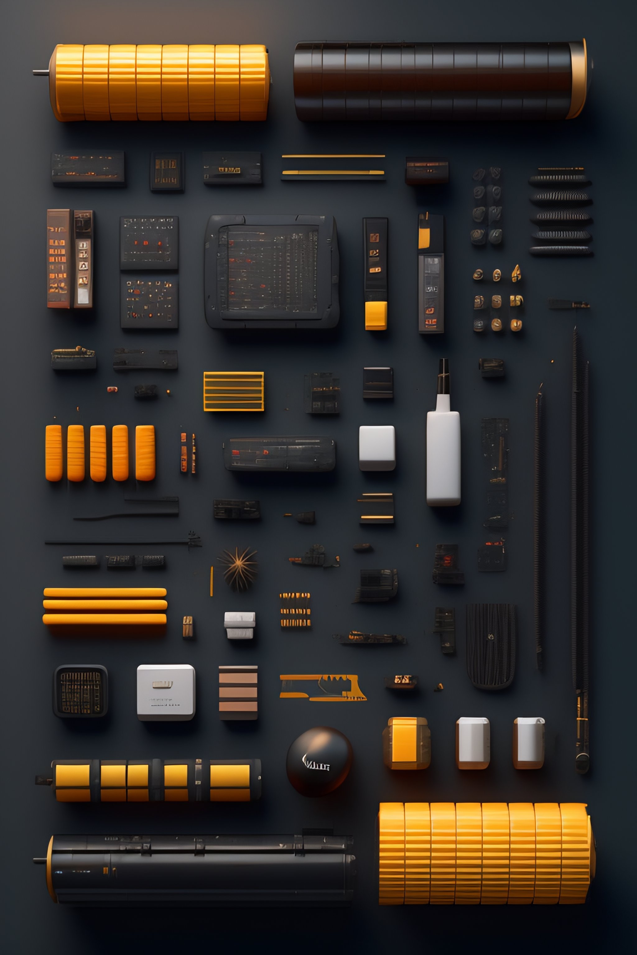 Lexica - Elektron Model Samples, Costumes and props, Knolling, Knolling ...