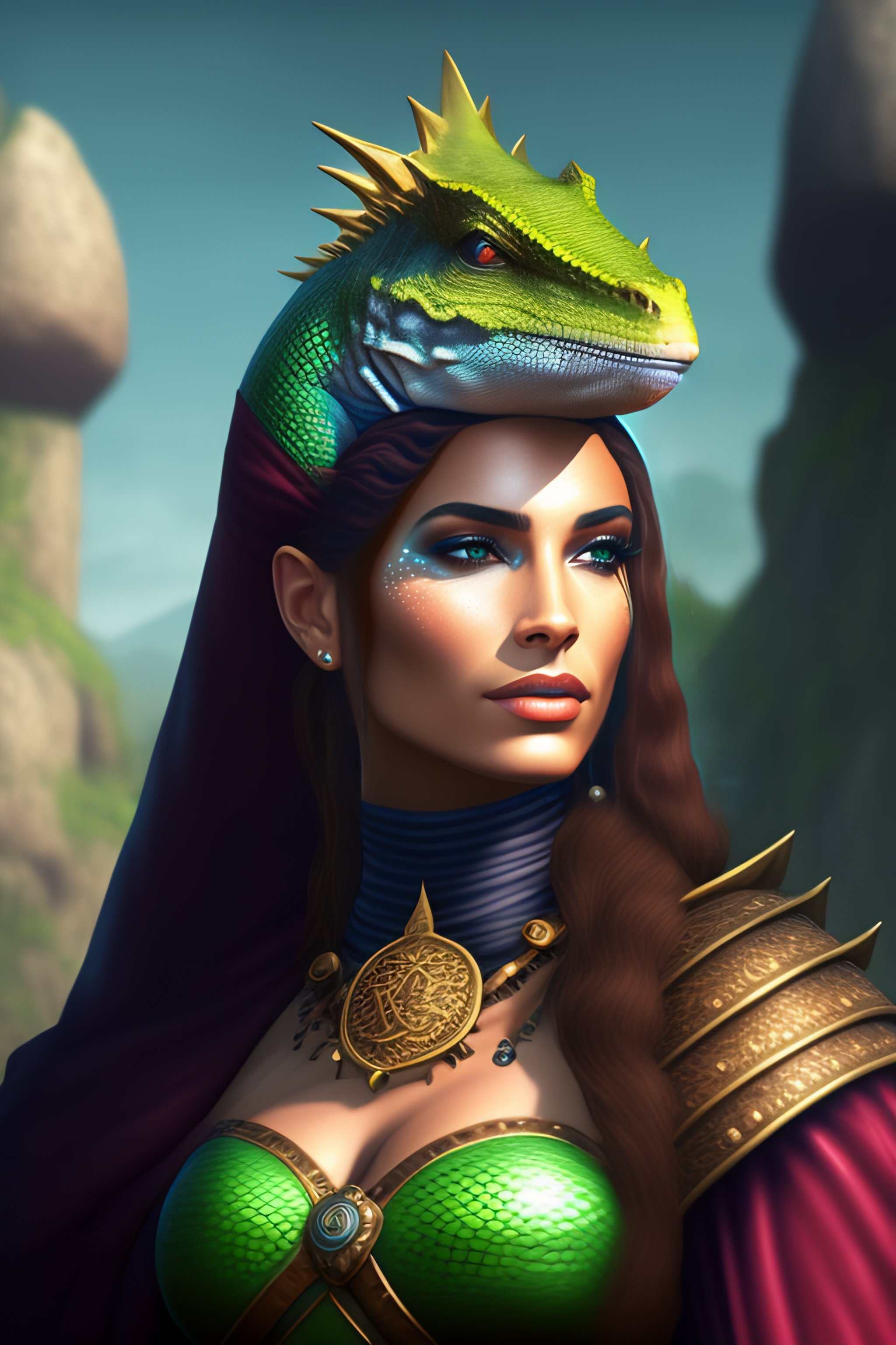 Lexica - Lizard folk Trident paladine