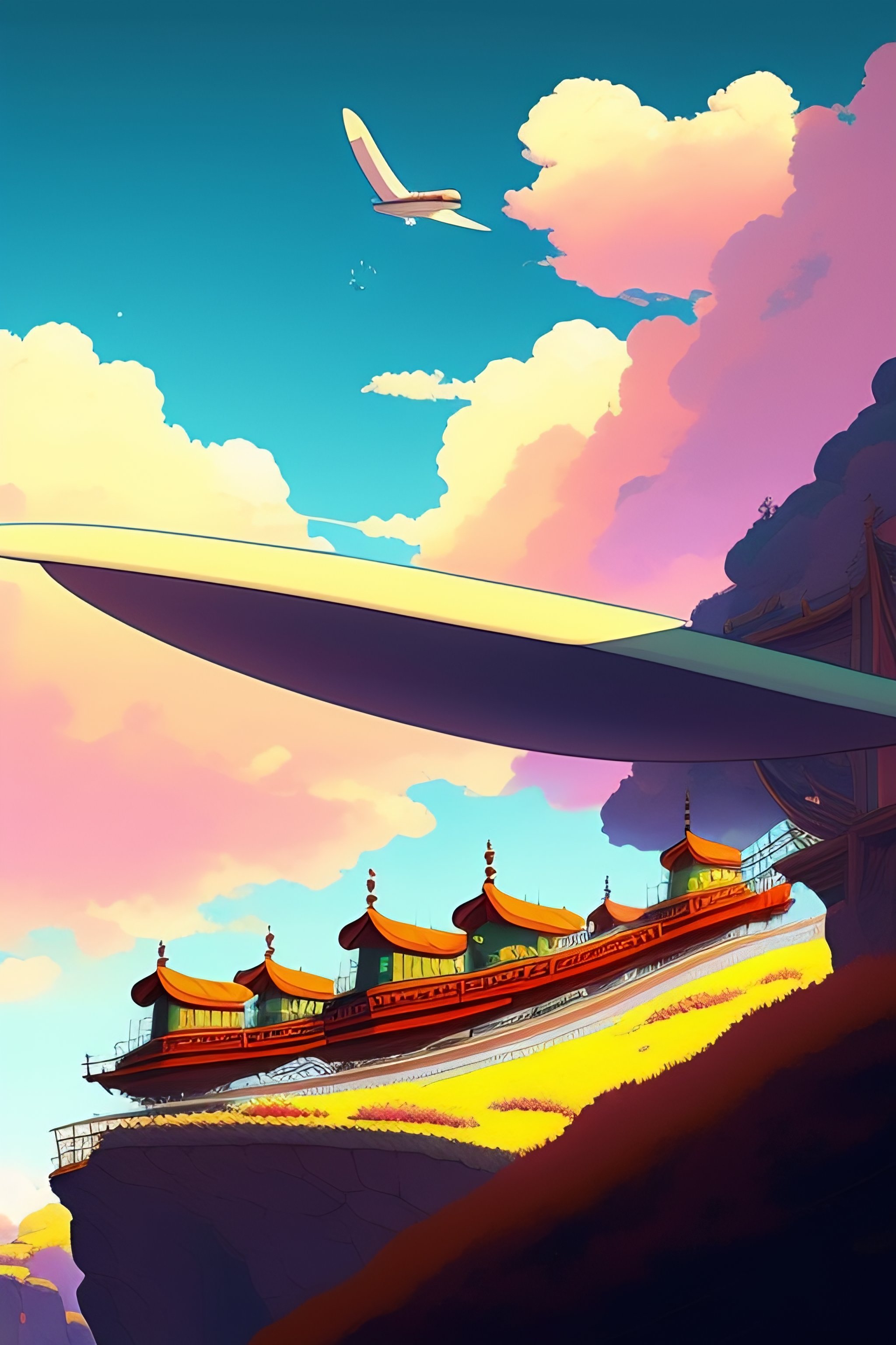 Lexica - Flying prime numbers in studio ghibli style